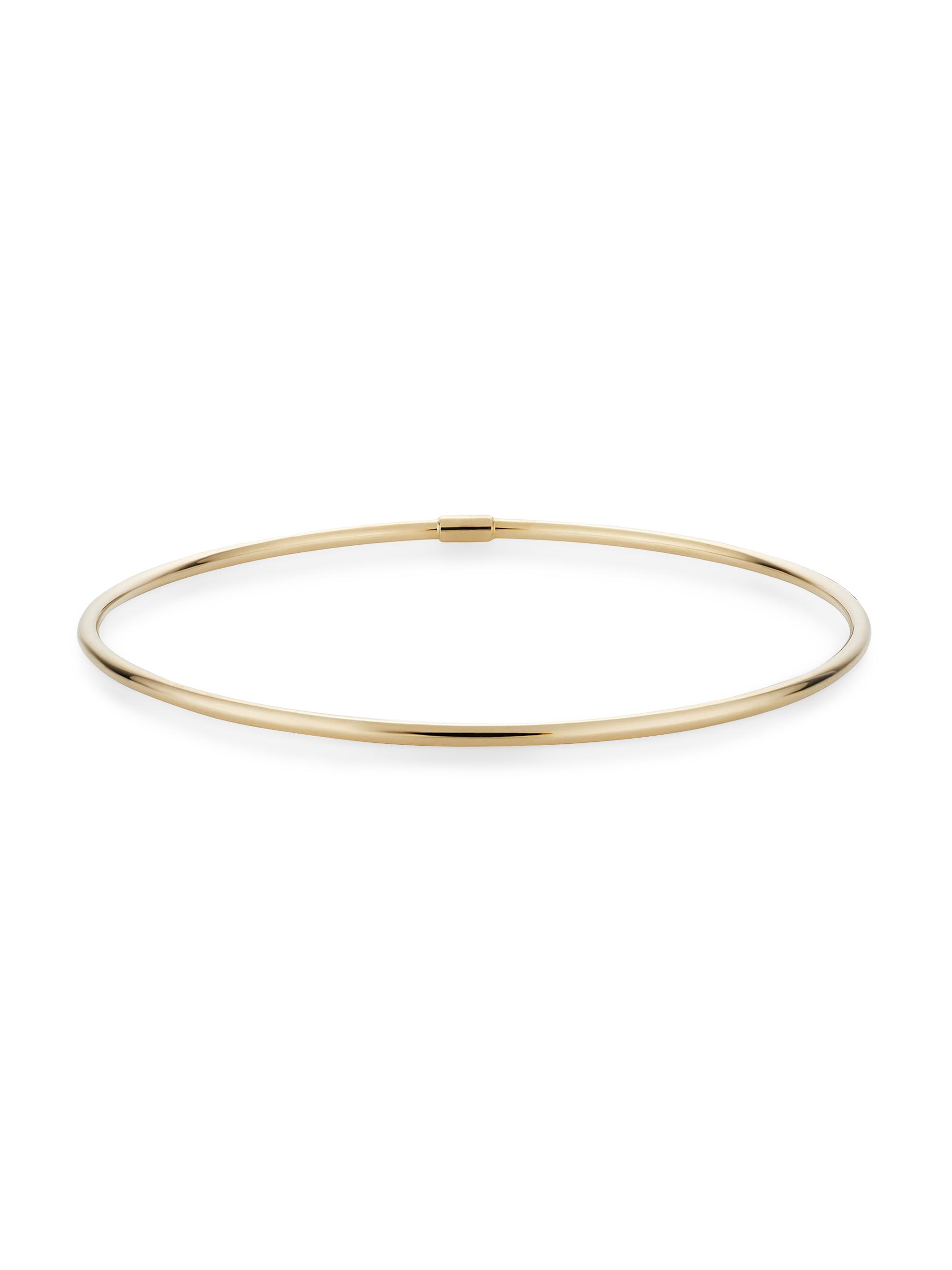 Oradina 14K Yellow Solid Gold Everything Bangle | Saks Fifth Avenue