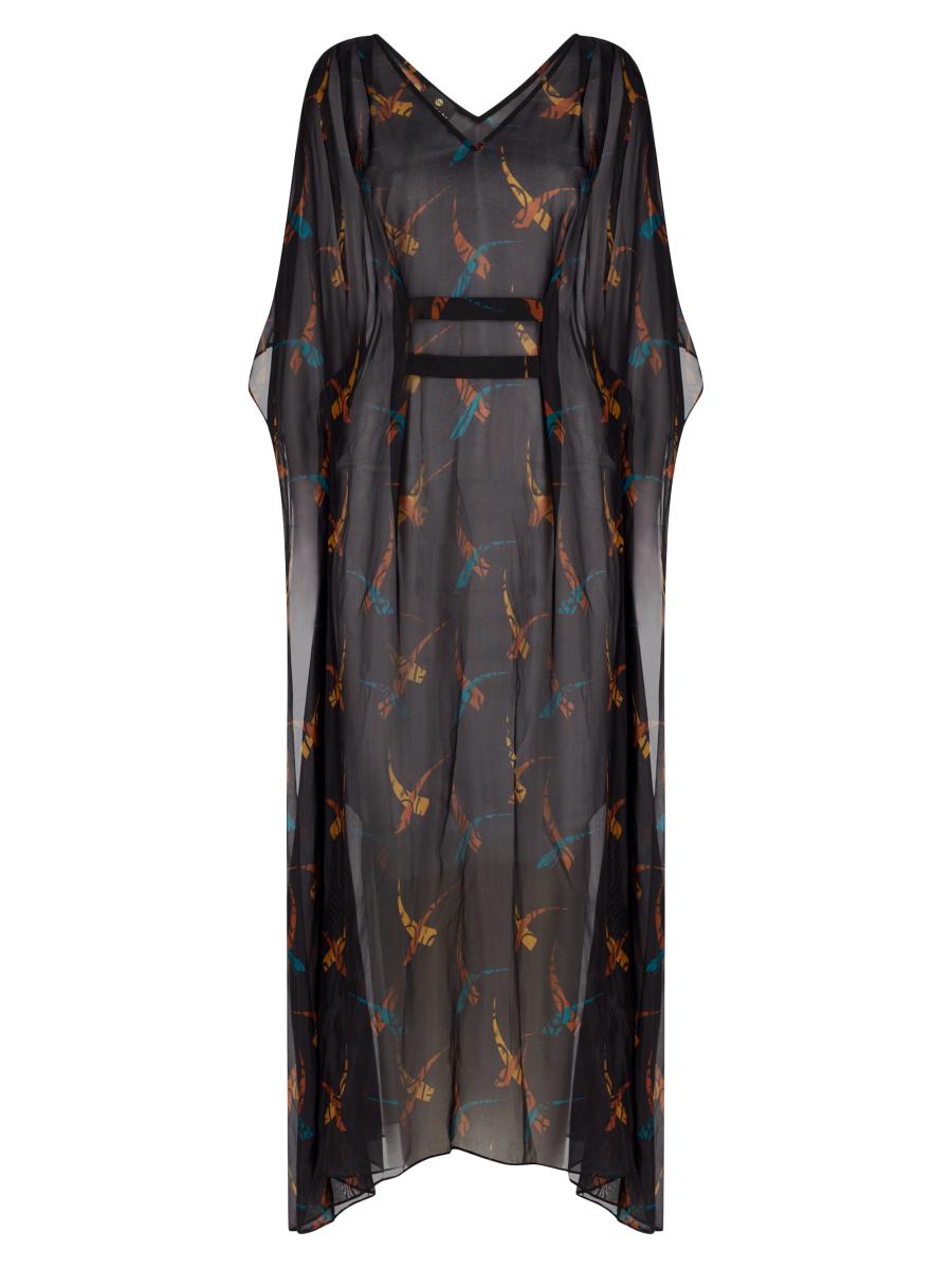 Valimare Florence Abstract Silk-Blend Cover-Up Maxi Dress | Saks Fifth ...