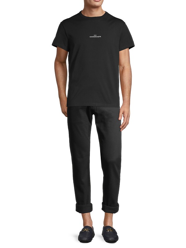 Shop Maison Margiela Reversed Logo Crewneck T-Shirt | Saks Shop Maison Margiela Reversed Logo Crewneck T-Shirt | Saks