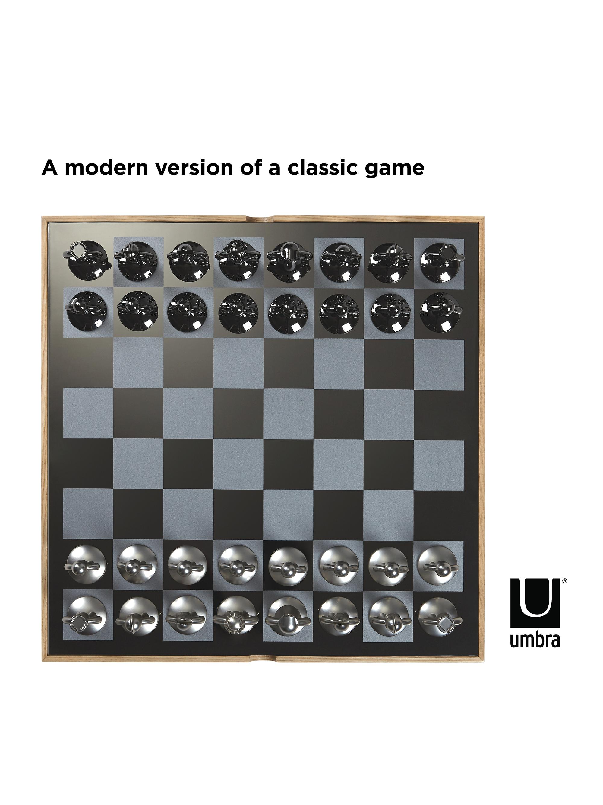 Umbra Buddy Wood & Metal Chess Set | Saks Fifth Avenue