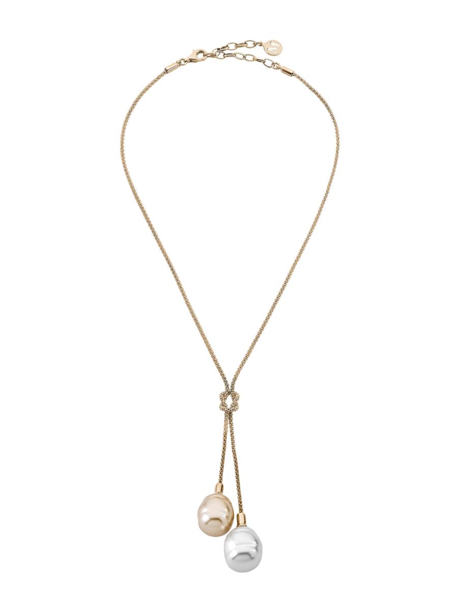 Majorica Tender 18K-Gold-Plated & Lab-Grown Baroque Pearls Knot ...