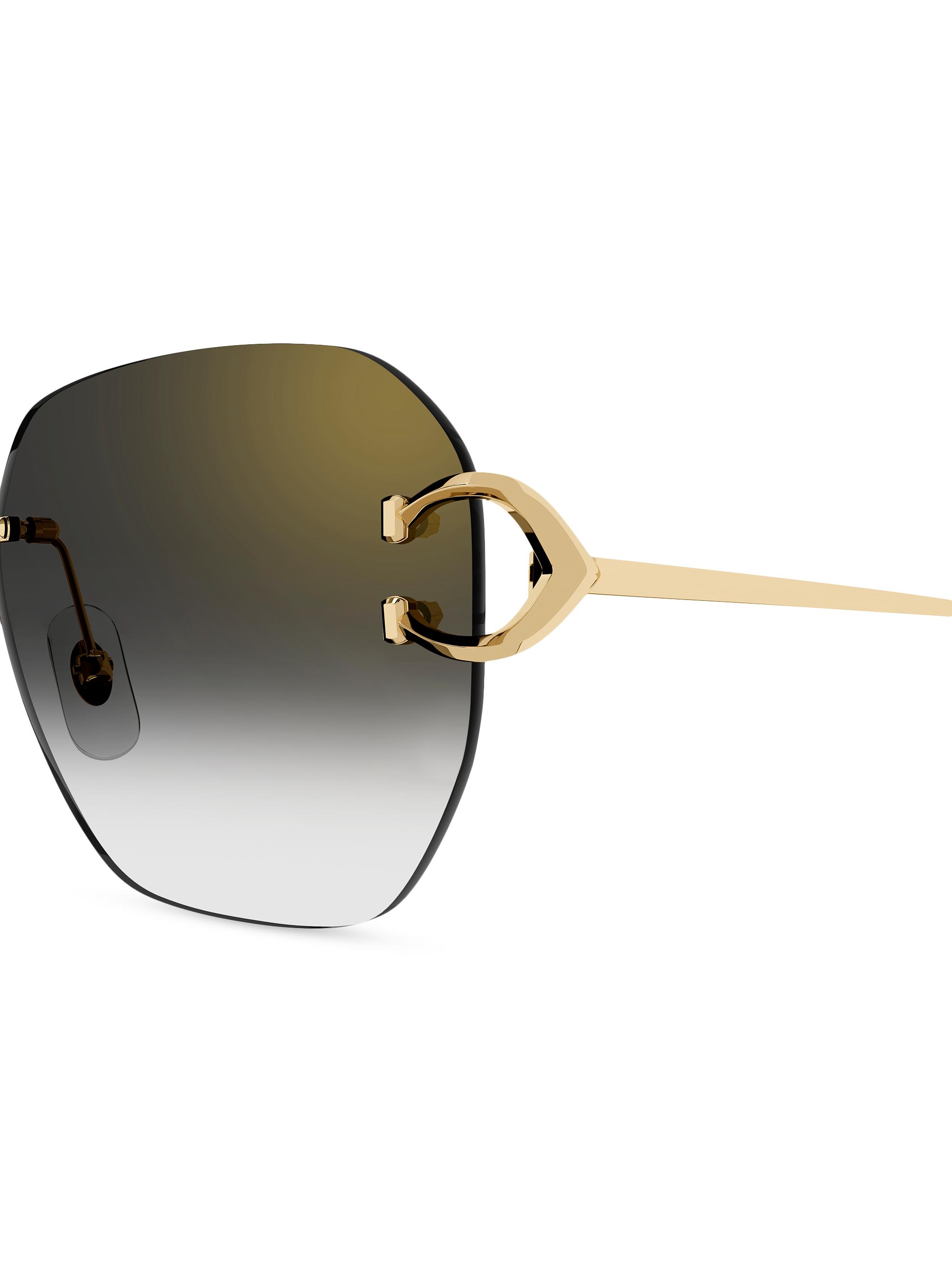 Cartier C Décor 58MM Square Sunglasses | Saks Fifth Avenue
