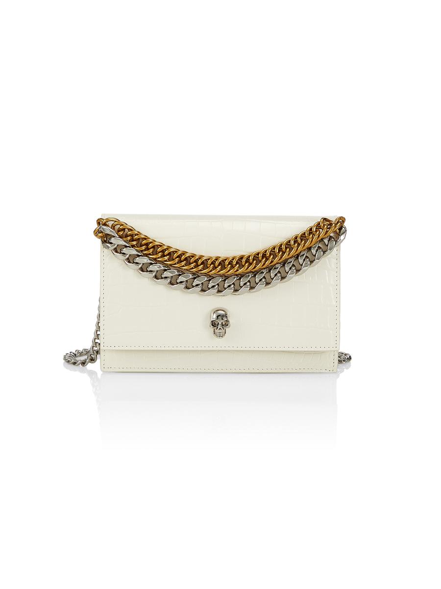 McQueen Small Skull Bag With Double Chain | Saks Fifth Avenue