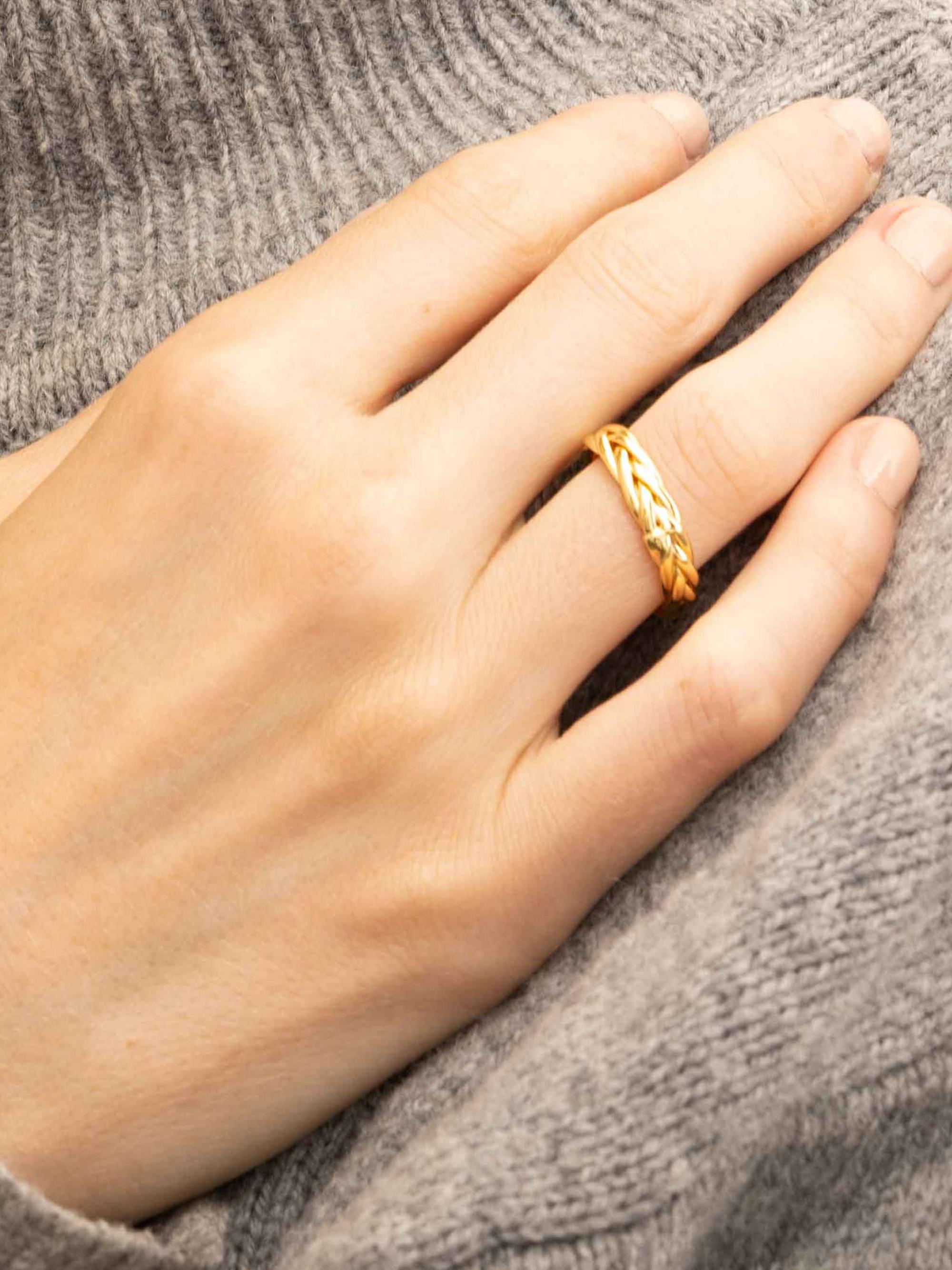 Oradina 14K Yellow Solid Gold Caesar Ring | Saks Fifth Avenue
