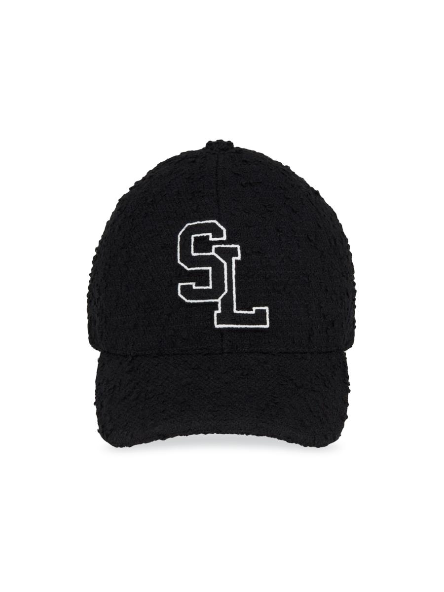 Saint Laurent SL Baseball Cap in Bouclé Tweed Wool | Saks Fifth Avenue