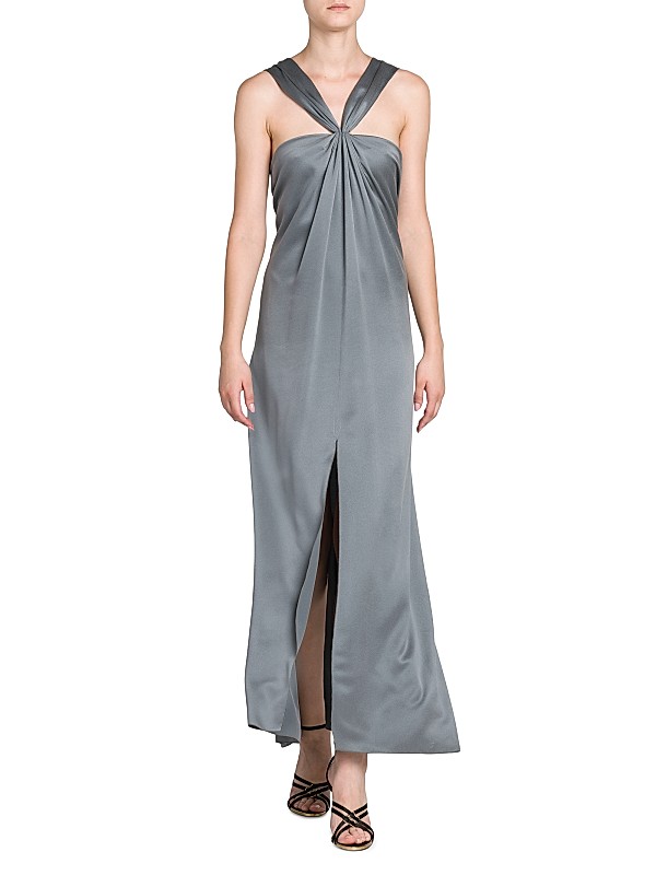 Shop Giorgio Armani Silk Halterneck Column Gown | Saks Fifth Shop Giorgio Armani Silk Halterneck Column Gown | Saks Fifth