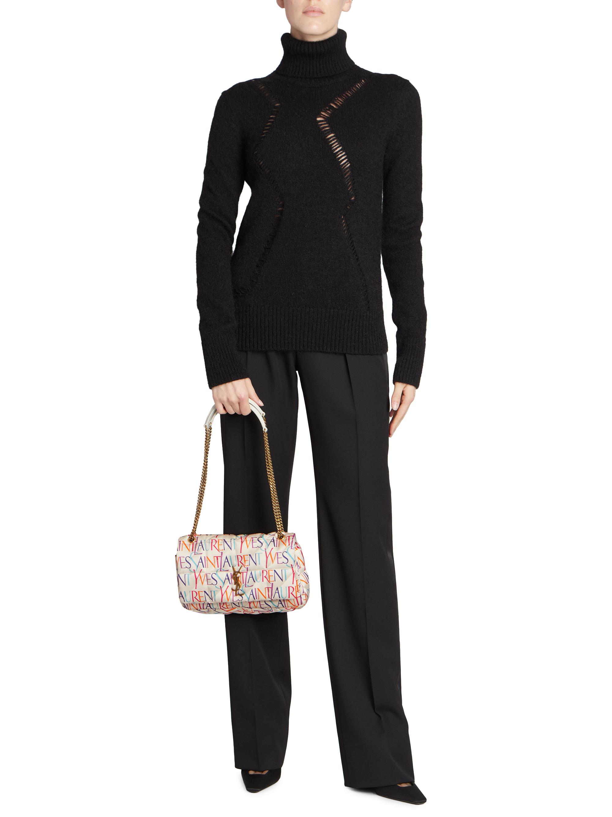 Saint Laurent Jamie Medium Chain Bag "Carré Rive Gauche" In Printed ...
