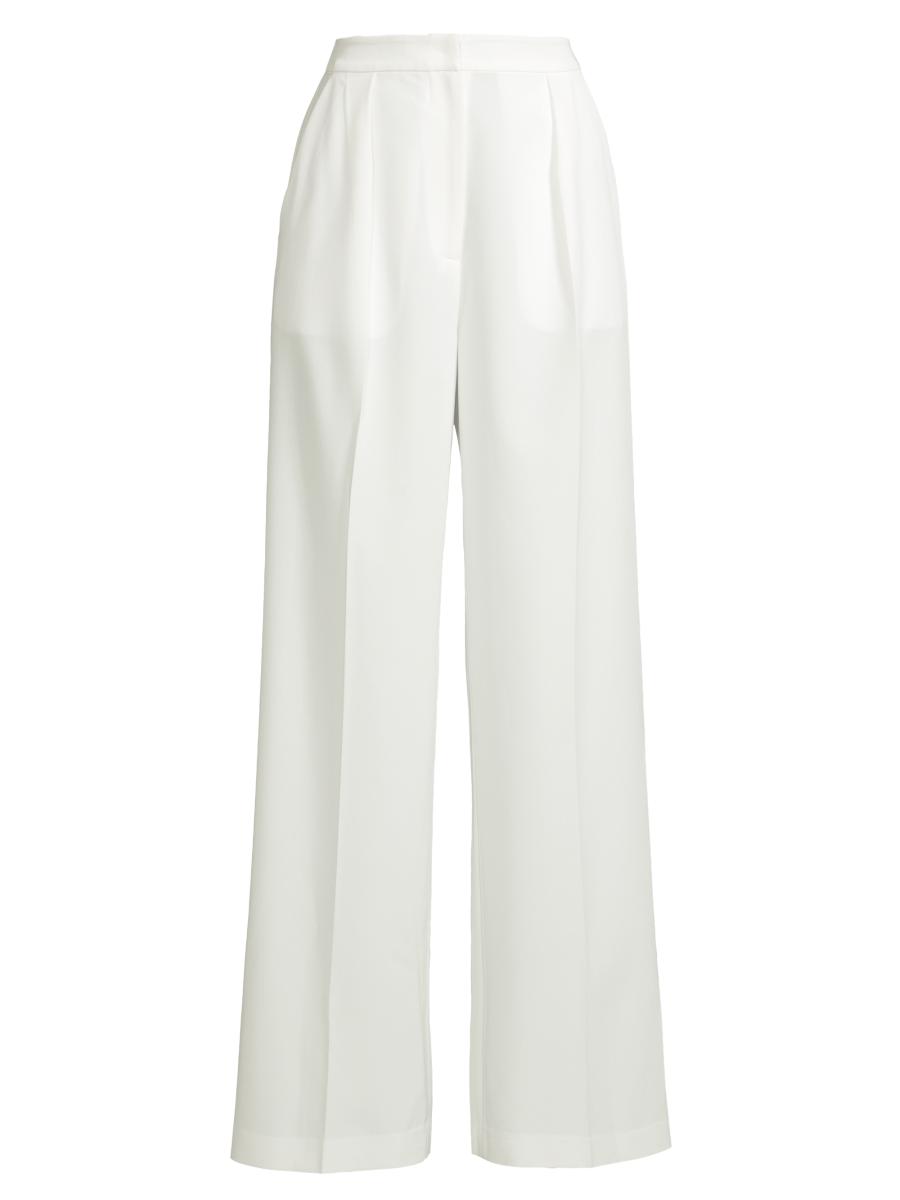 Misook Tailored Wide-Leg Chiffon Pants | Saks Fifth Avenue