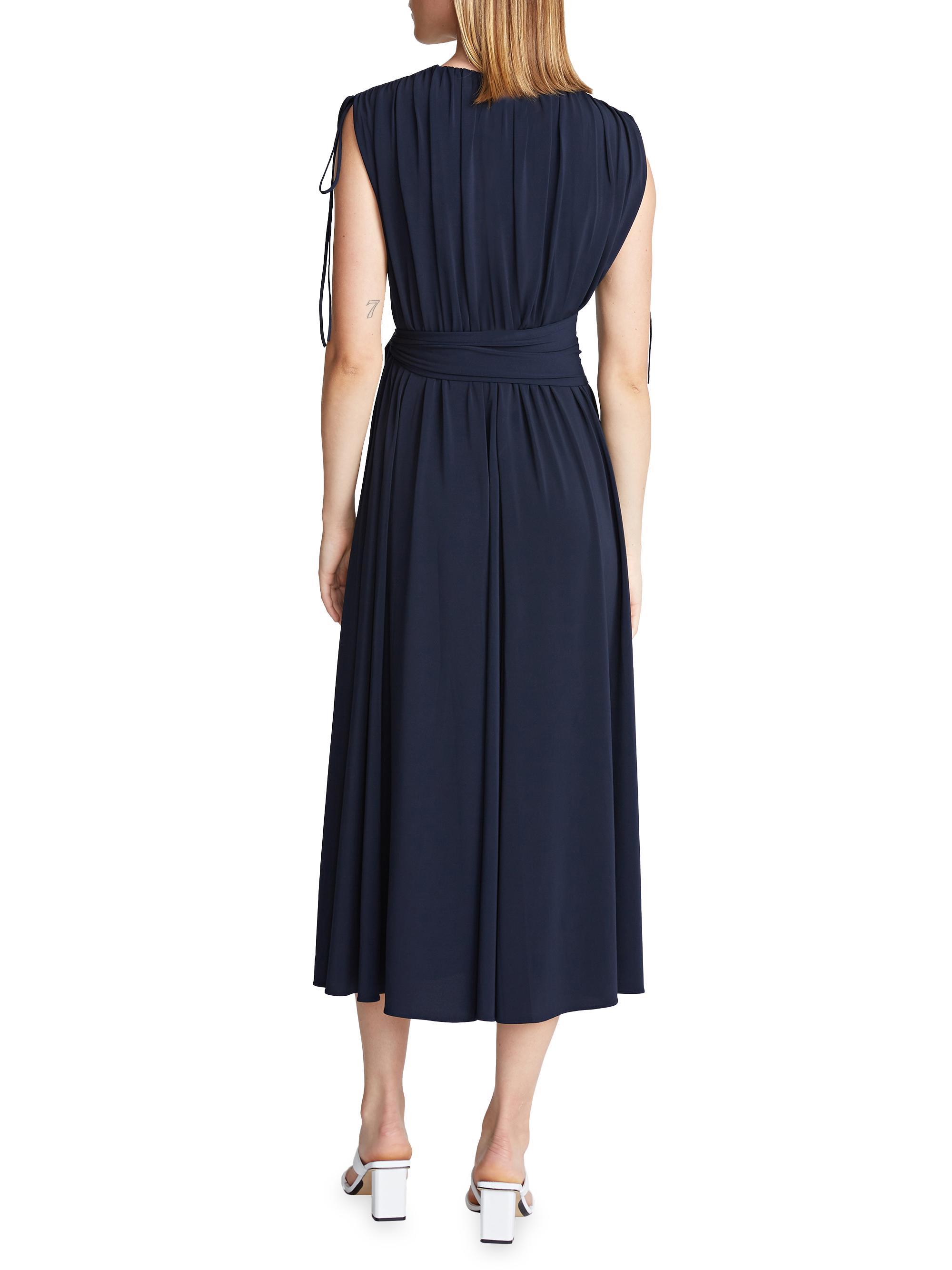 Halston Cobey Stretch-Jersey Drawstring Midi-Dress | Saks Fifth Avenue