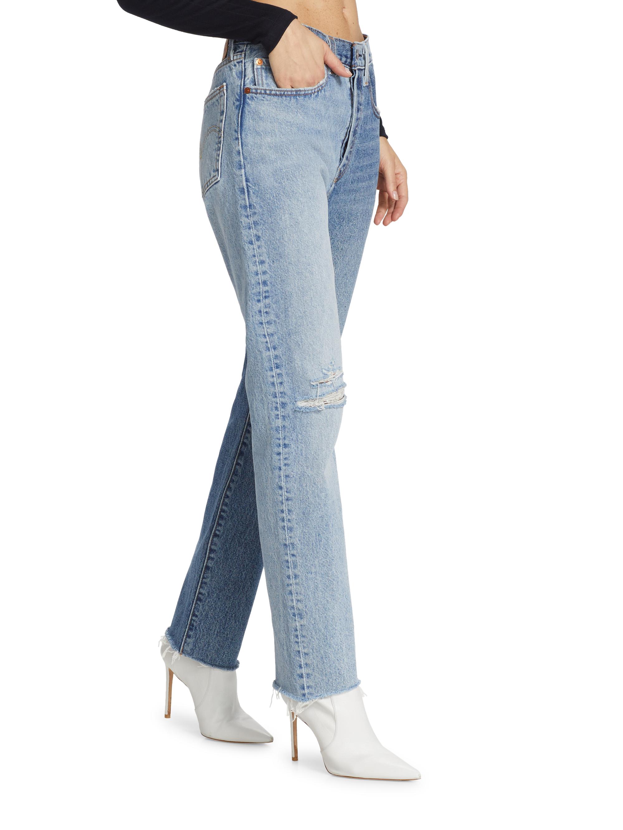 Levi's 501 Two-Tone Straight-Leg Jeans | Saks Fifth Avenue
