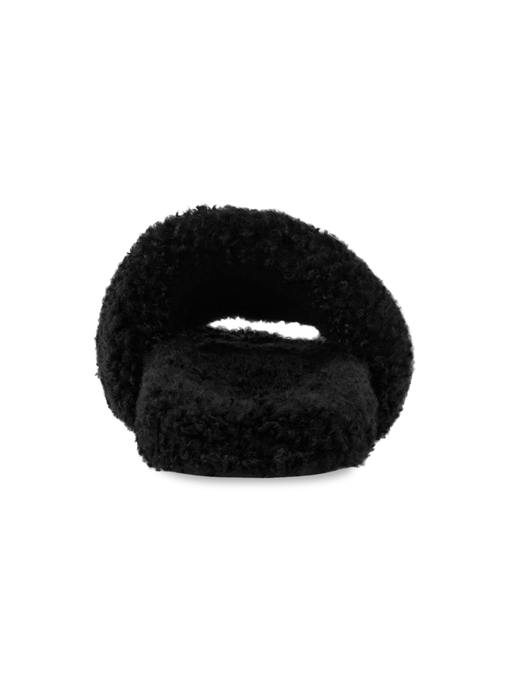 Shop Balenciaga Furry Slide Sandals | Saks Fifth Avenue