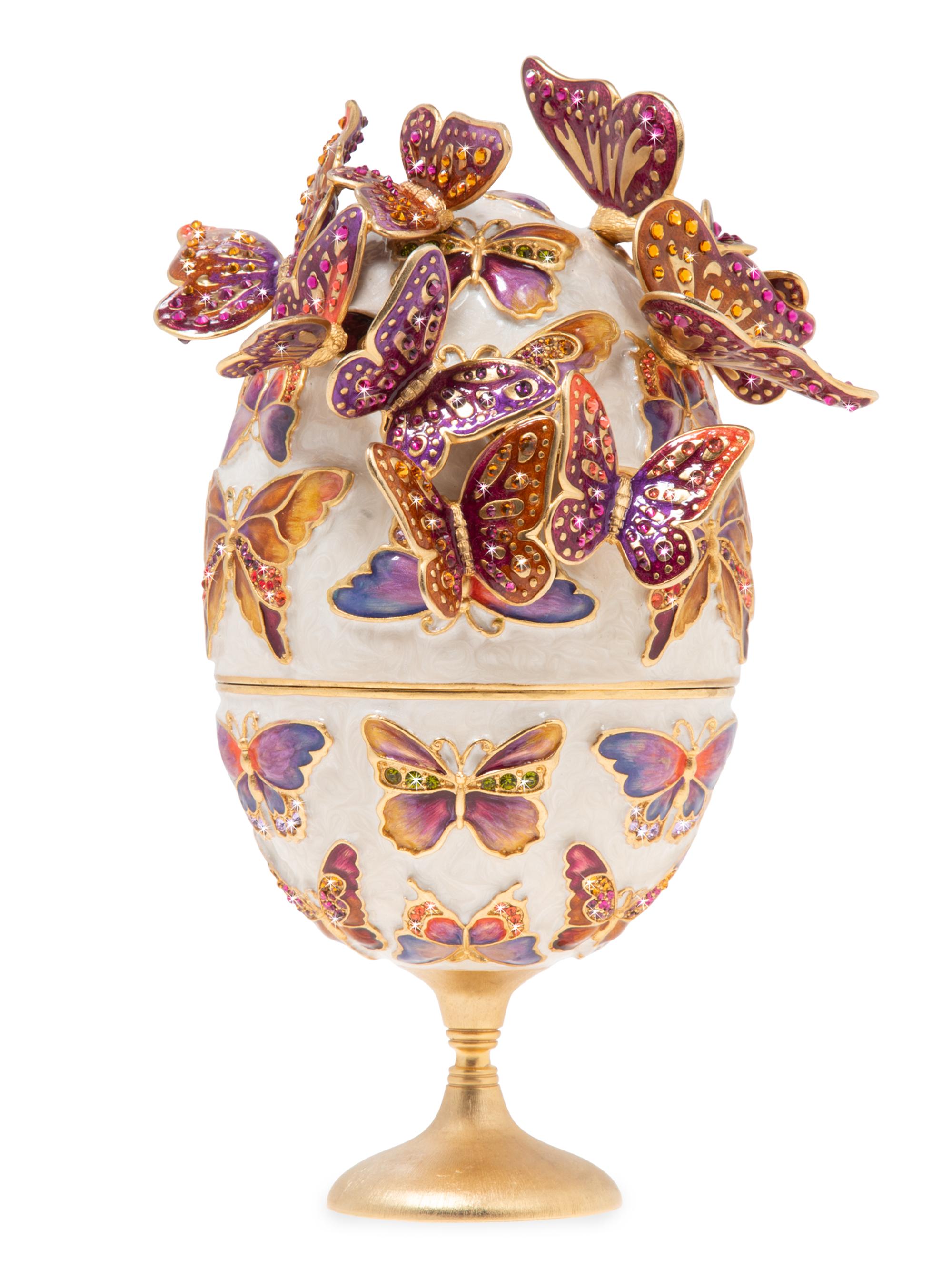 Jay Strongwater Sunset Butterfly Egg Object | Saks Fifth Avenue