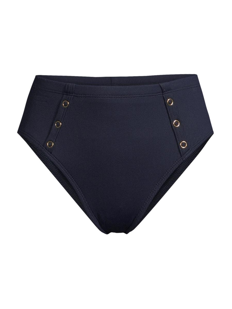 Robin Piccone Amy High-Waist Bikini Bottom | Saks Fifth Avenue
