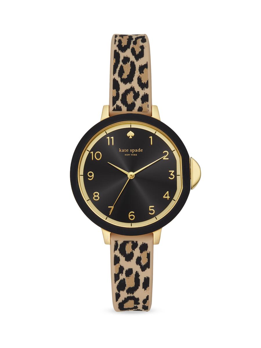kate spade new york Goldtone Stainless Steel & Silicone Strap Watch ...