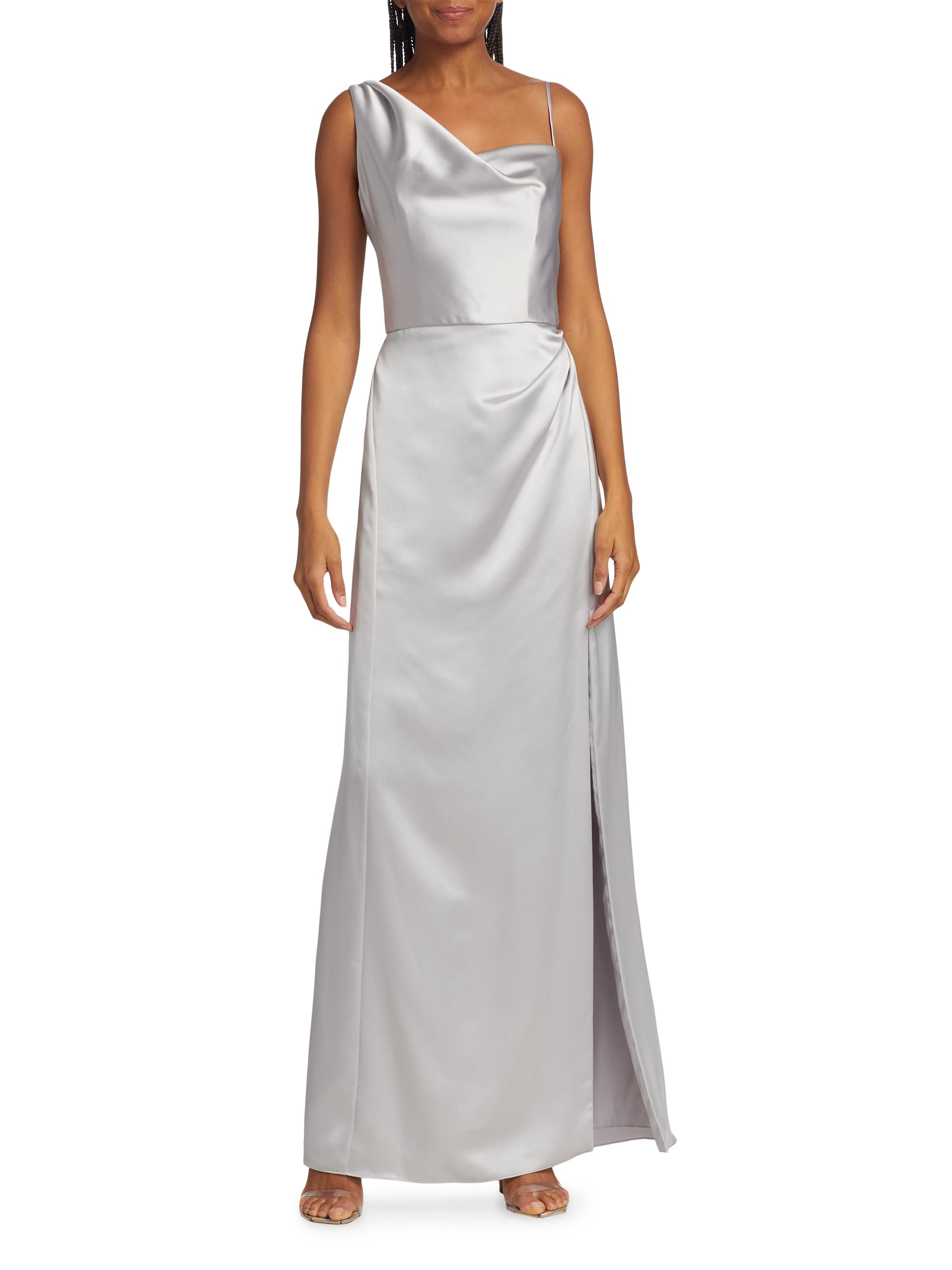 Amsale Draped Satin Gown | Saks Fifth Avenue
