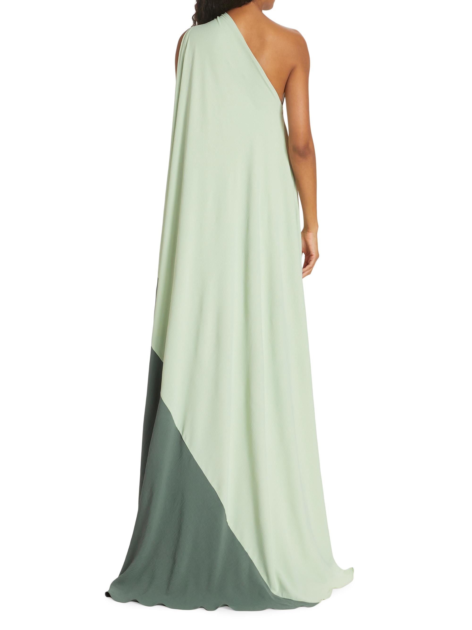 Michael Costello Collection Eclipse One-Shoulder Trapeze Gown | Saks ...