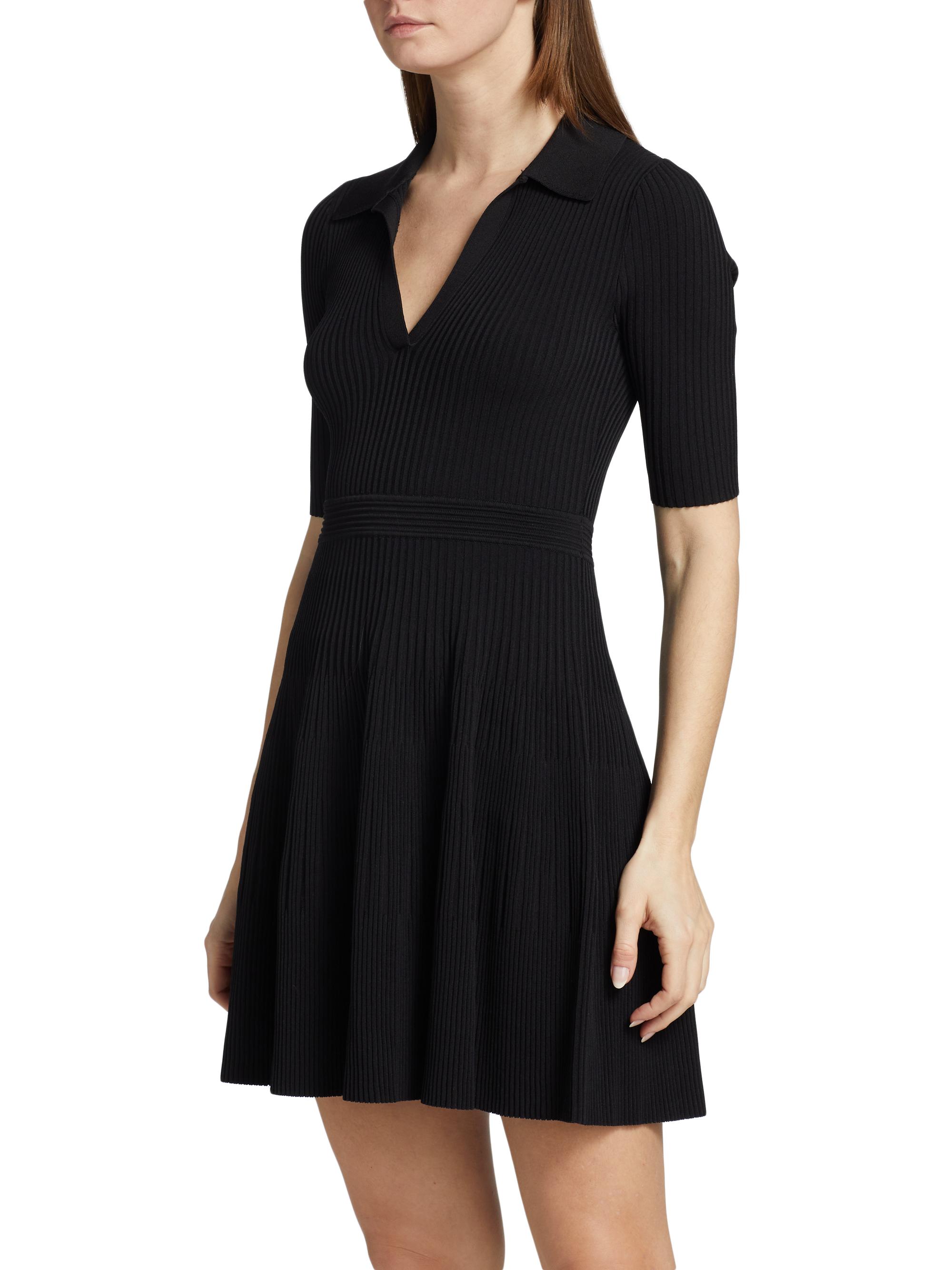 SIMKHAI Patricia Rib-Knit Polo Dress | Saks Fifth Avenue