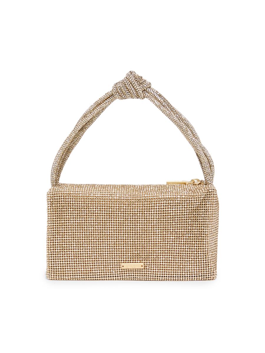 Shop Cult Gaia Mini Sienna Crystal Chainmail Top Handle Bag | Saks ...
