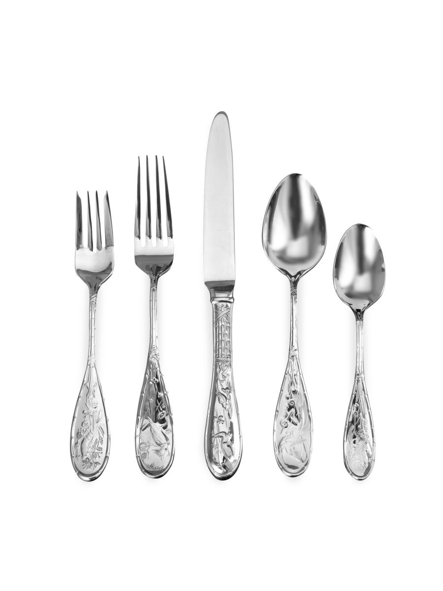 Ricci Argentieri Japanese Bird 5-Piece Stainless Steel Flatware Set ...