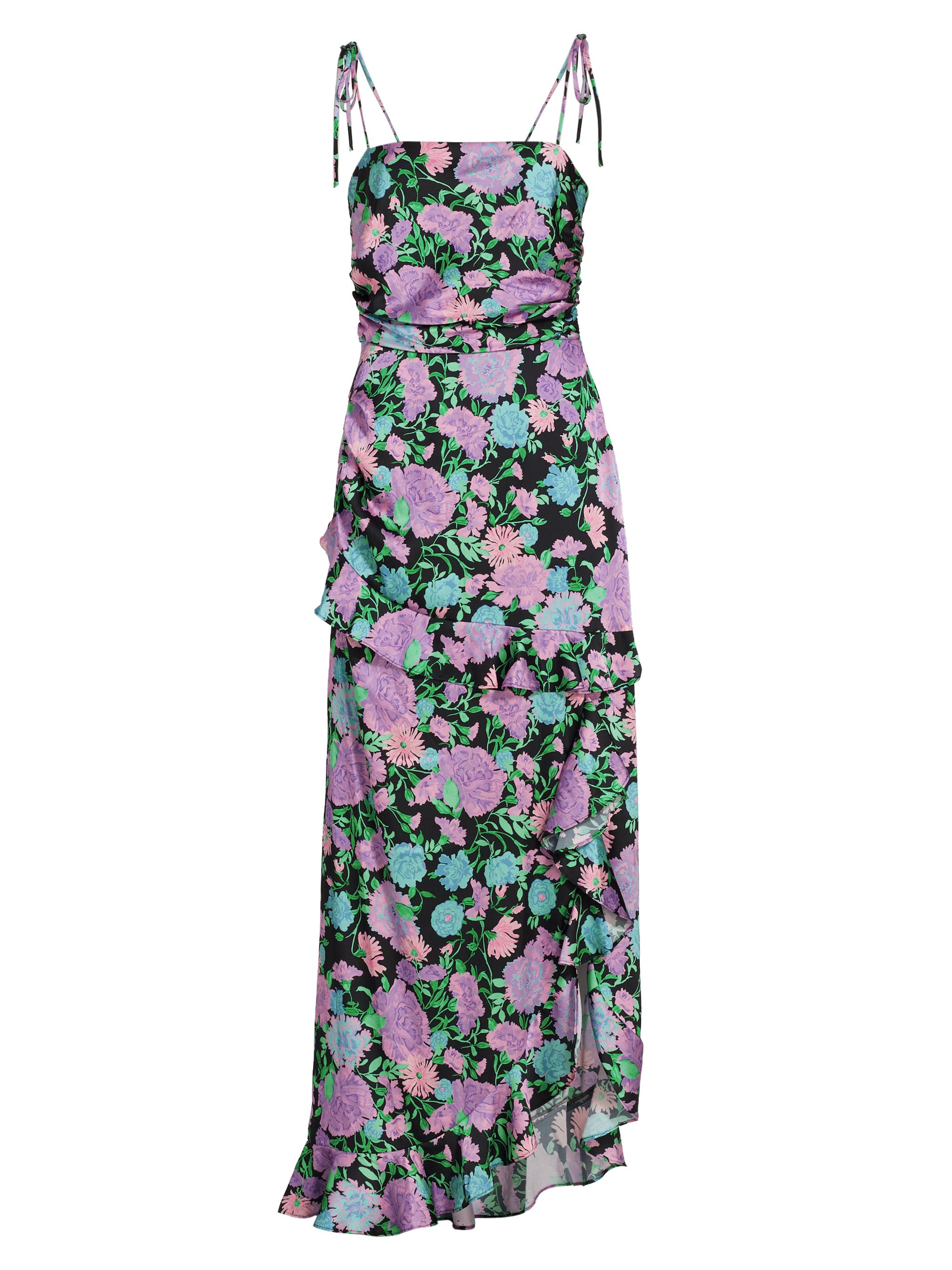 Wayf Wayf Asymmetric Floral Midi-Dress | Saks Fifth Avenue