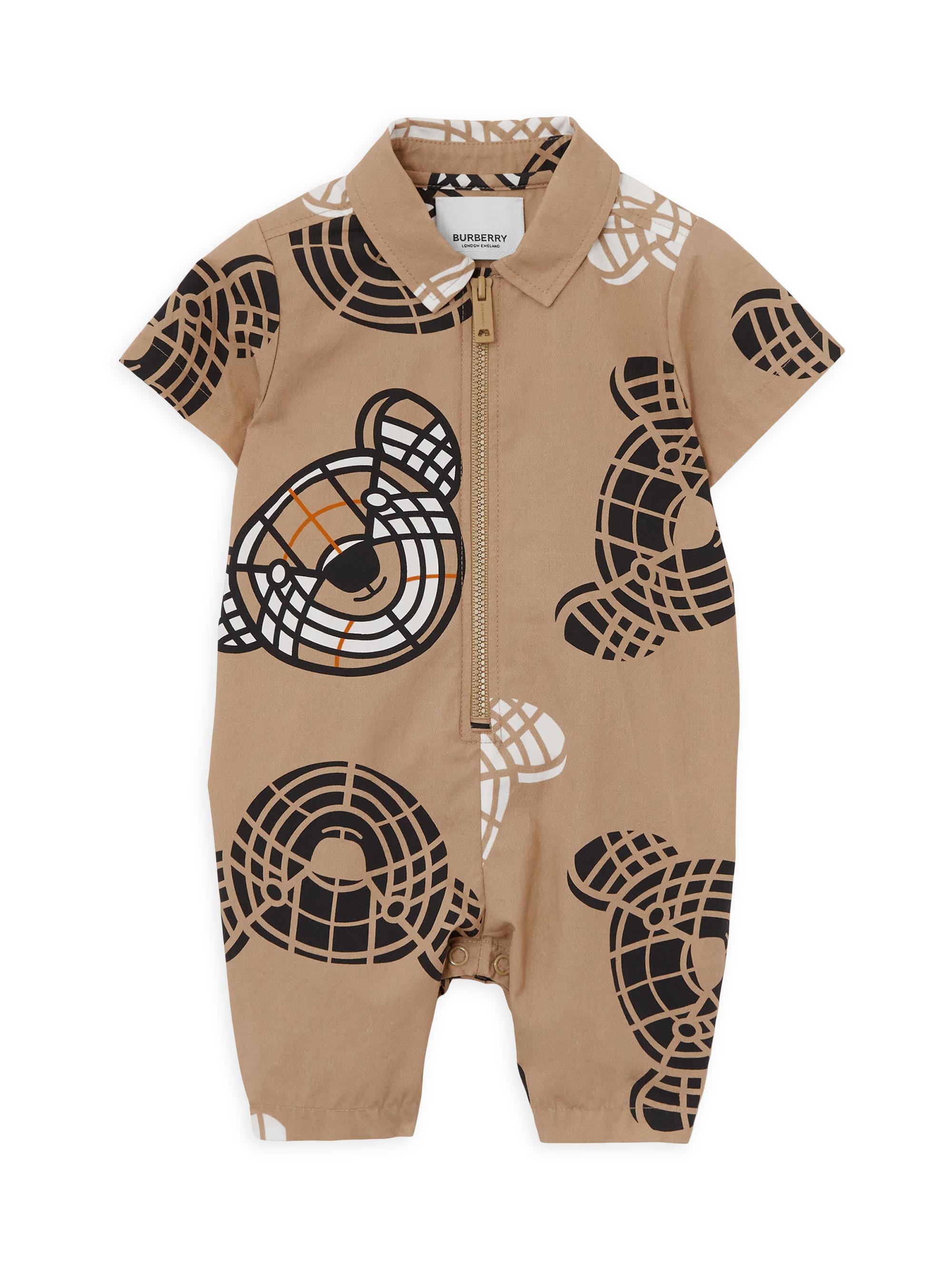 Shop Burberry Baby's Marlo Thomas Bear Playsuit | Saks Fifth Avenue