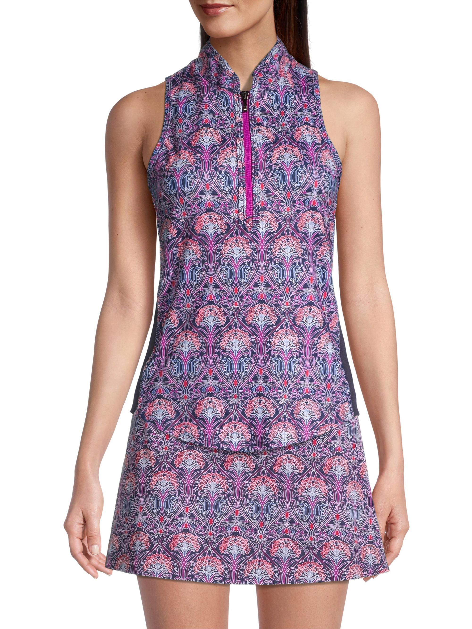Greyson Nouveau Floral Stretch Quarter-Zip Top | Saks Fifth Avenue