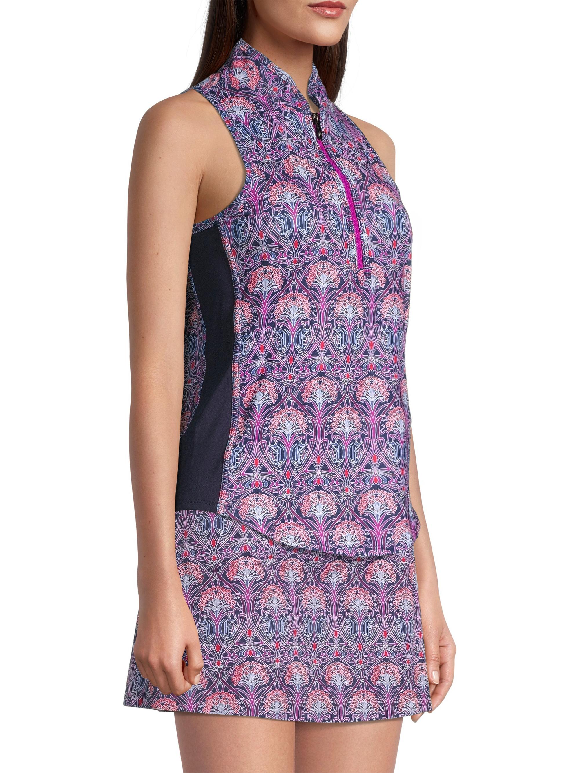 Greyson Nouveau Floral Stretch Quarter-Zip Top | Saks Fifth Avenue