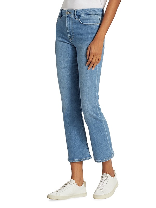 Shop Frame Le Crop Mini Boot High-Rise Boot-Cut Jeans | Saks Shop Frame Le Crop Mini Boot High-Rise Boot-Cut Jeans | Saks