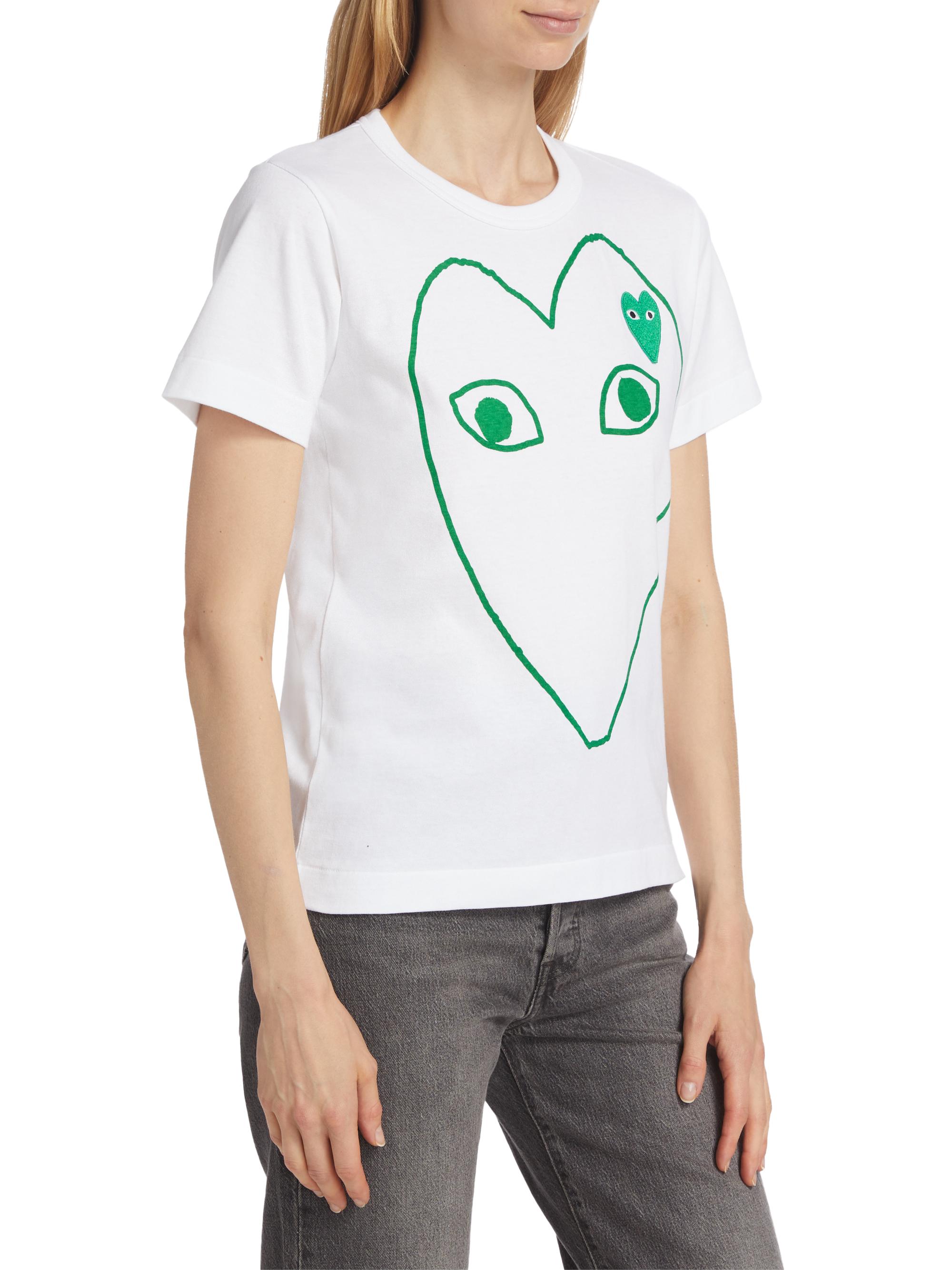 Comme des Garçons PLAY Heart Logo Graphic T-Shirt | Saks Fifth Avenue