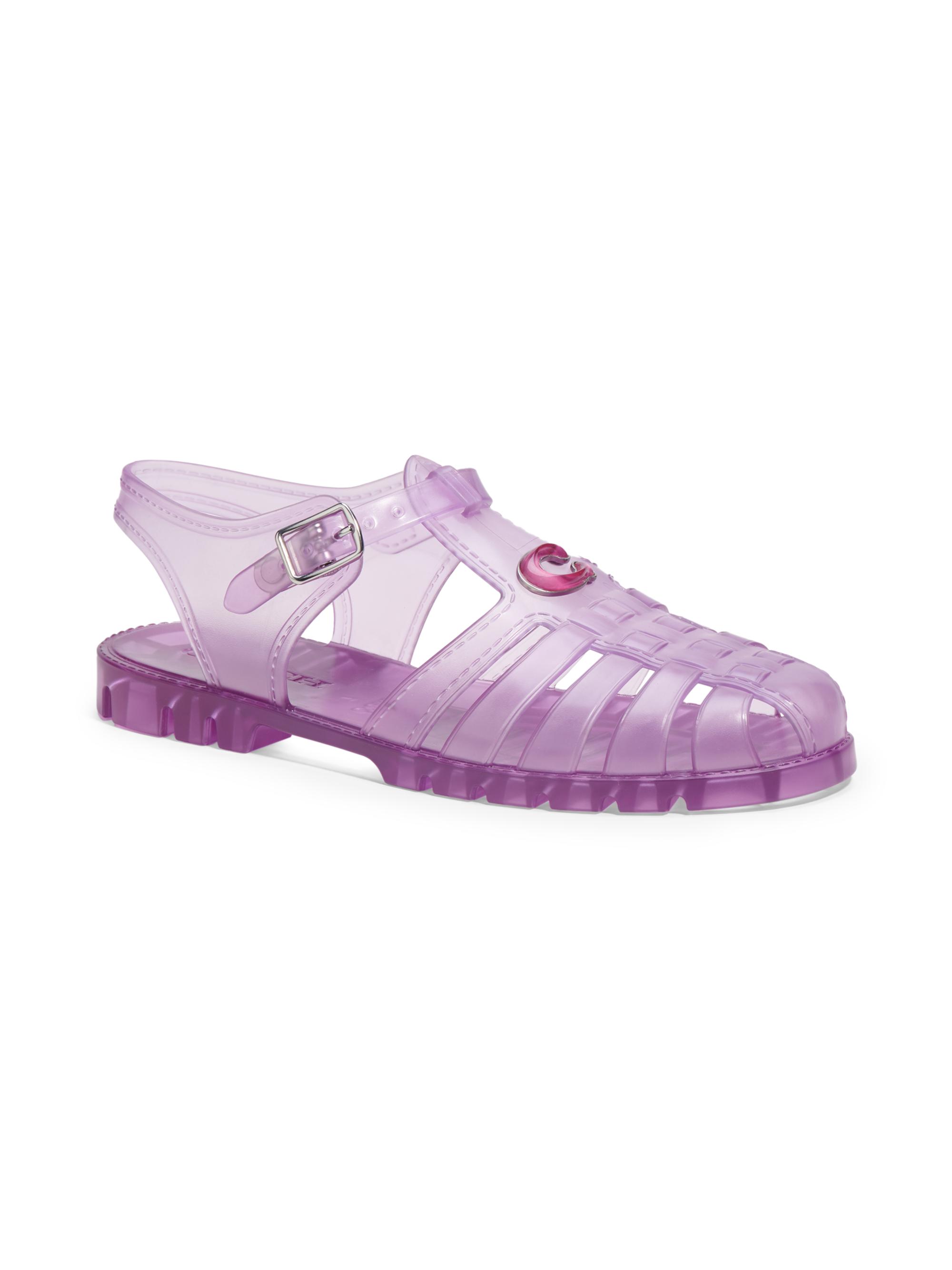 COACH Jelly PVC Logo Sandals | Saks Fifth Avenue