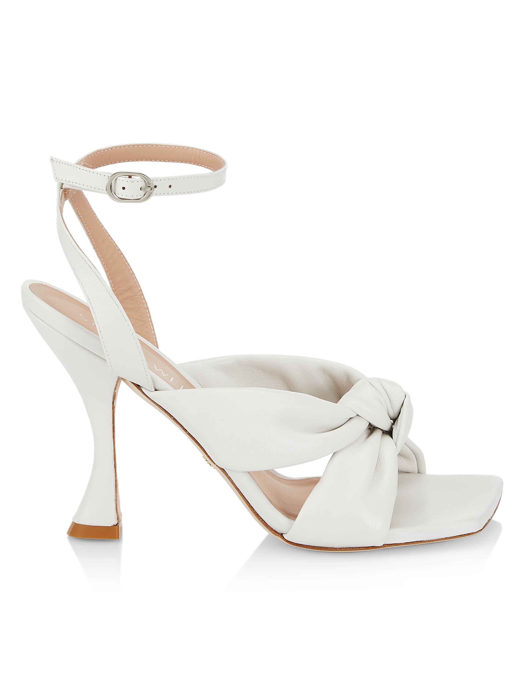 Stuart Weitzman Playa Knot Leather Sandals | Saks Fifth Avenue