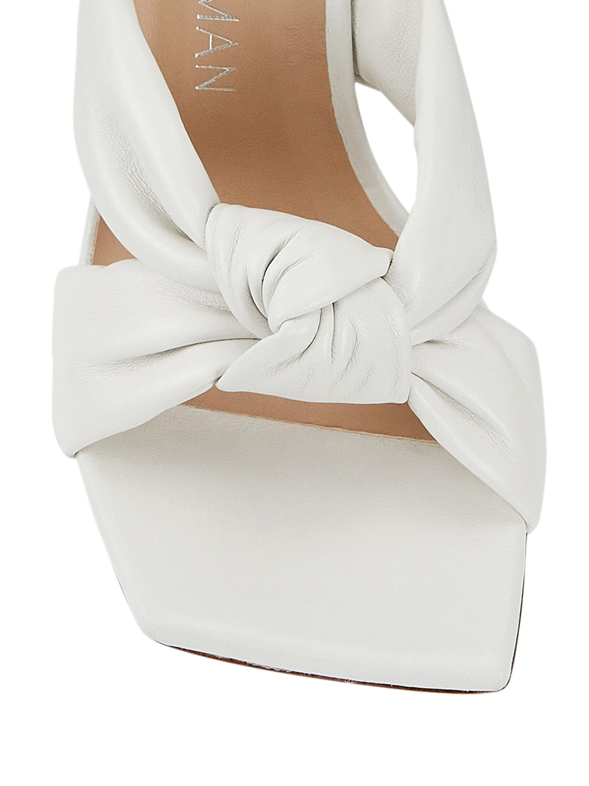 Stuart Weitzman Playa Knot Leather Sandals | Saks Fifth Avenue