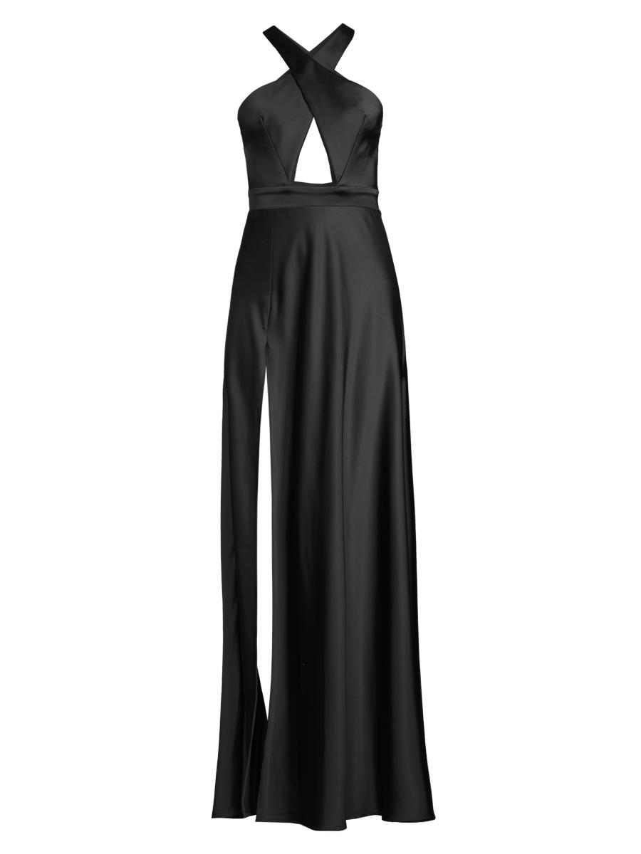 Katie May Asher Satin Cut-Out Gown | Saks Fifth Avenue