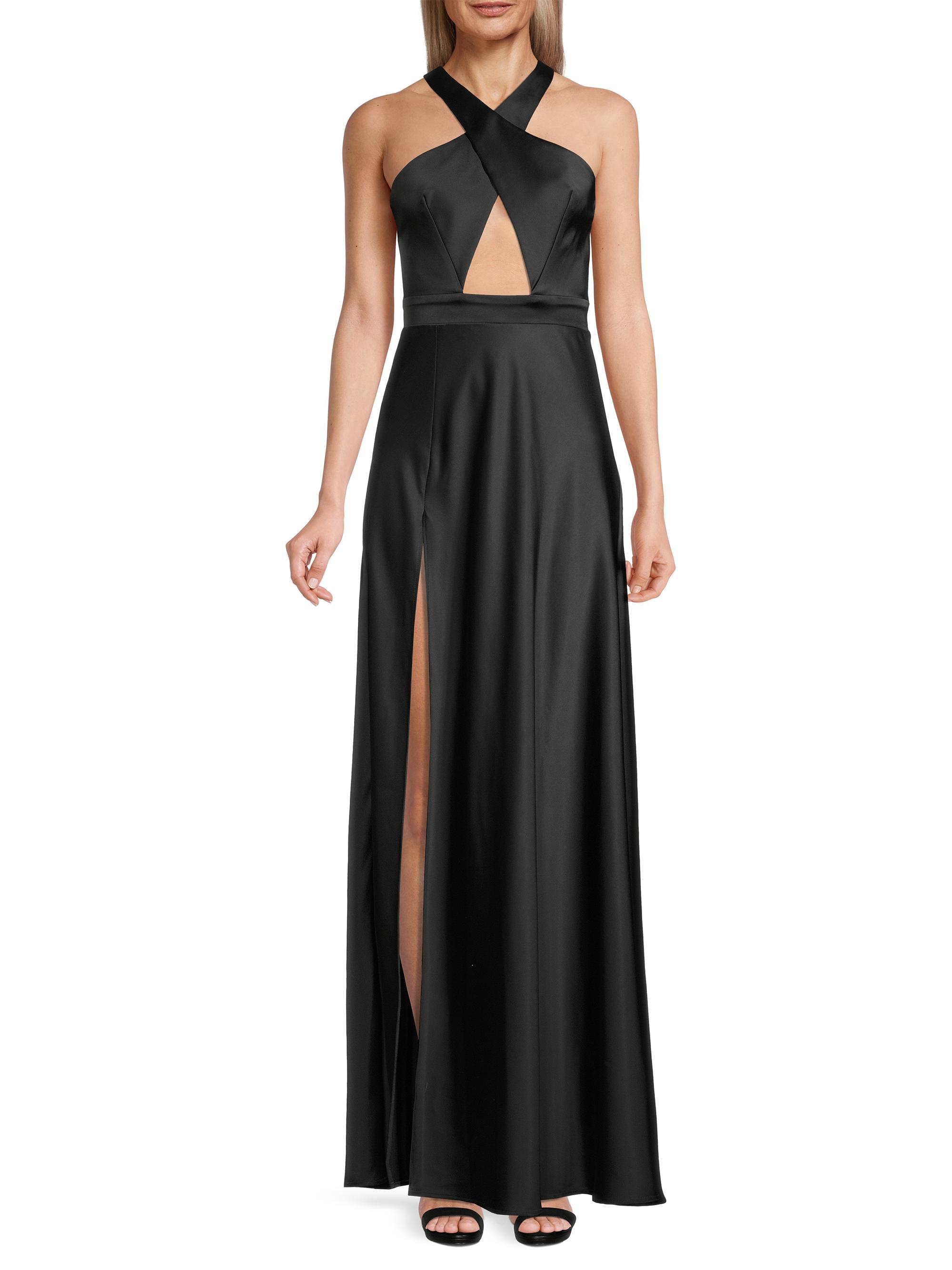 Katie May Asher Satin Cut-Out Gown | Saks Fifth Avenue