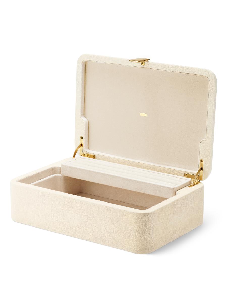 AERIN Abella Large Shagreen Jewelry Box | Saks Fifth Avenue