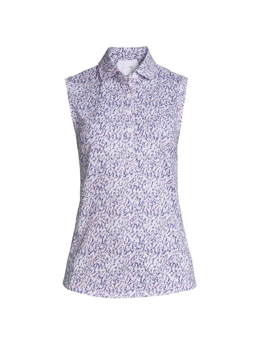 Zero Restriction Tae Sleeveless Polo Top | Saks Fifth Avenue