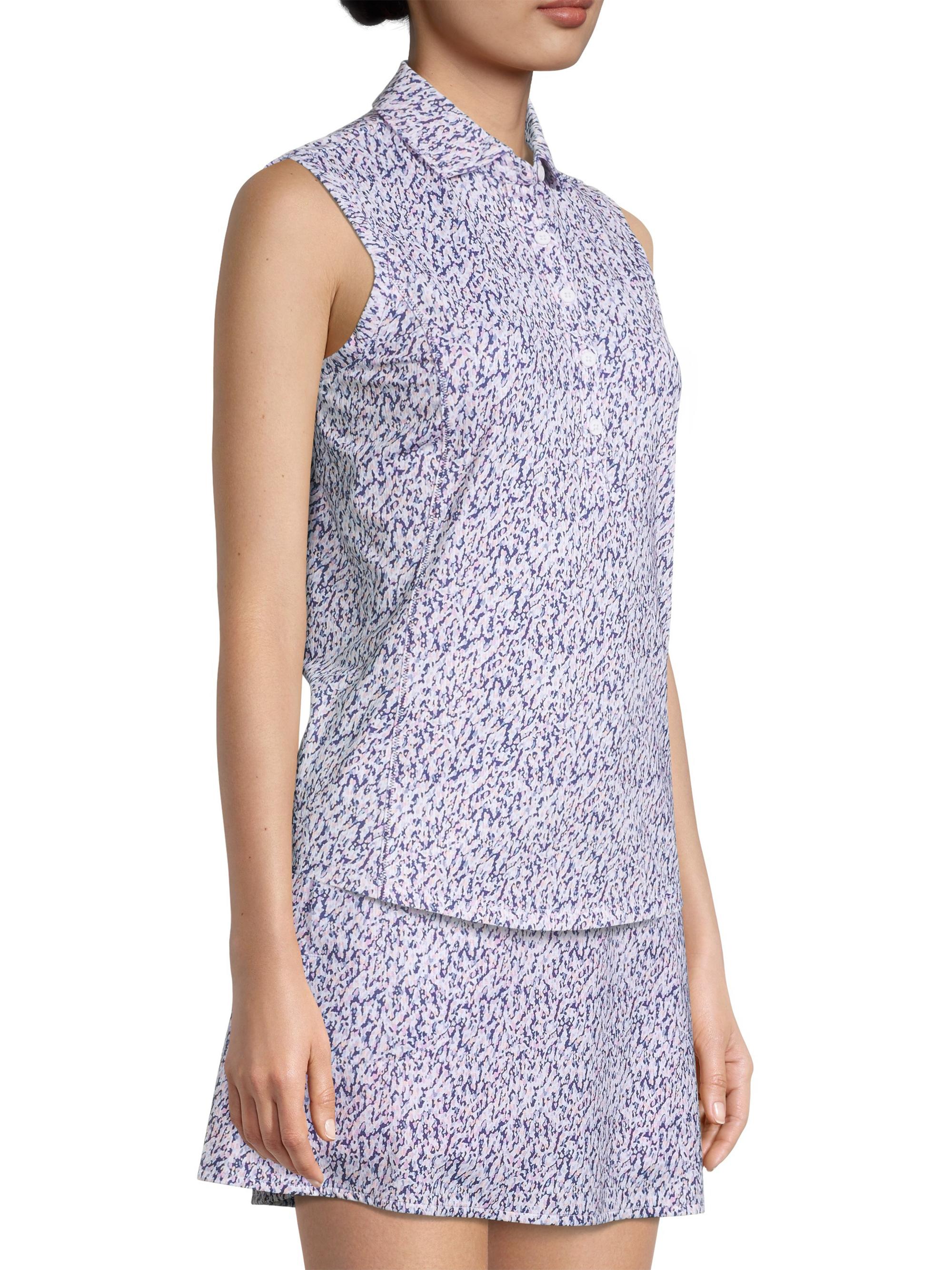Zero Restriction Tae Sleeveless Polo Top | Saks Fifth Avenue