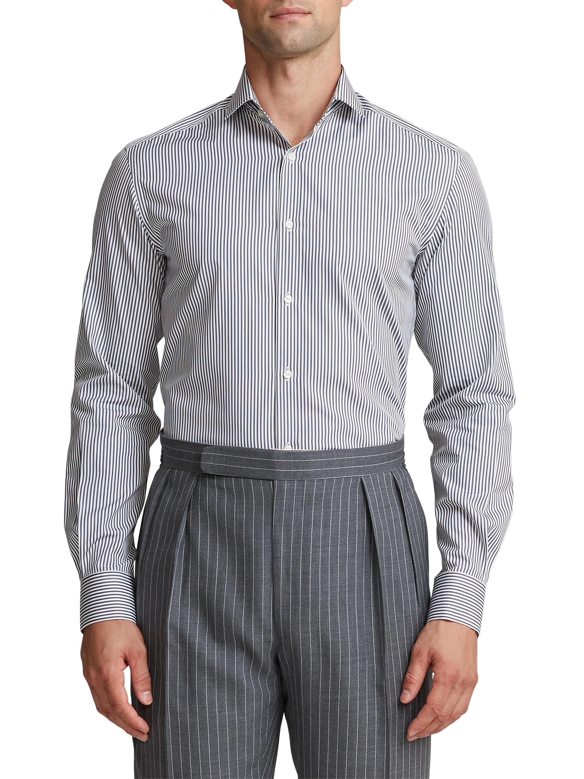 Ralph Lauren Purple Label Dexter Striped Button-Up Shirt | Saks Fifth ...
