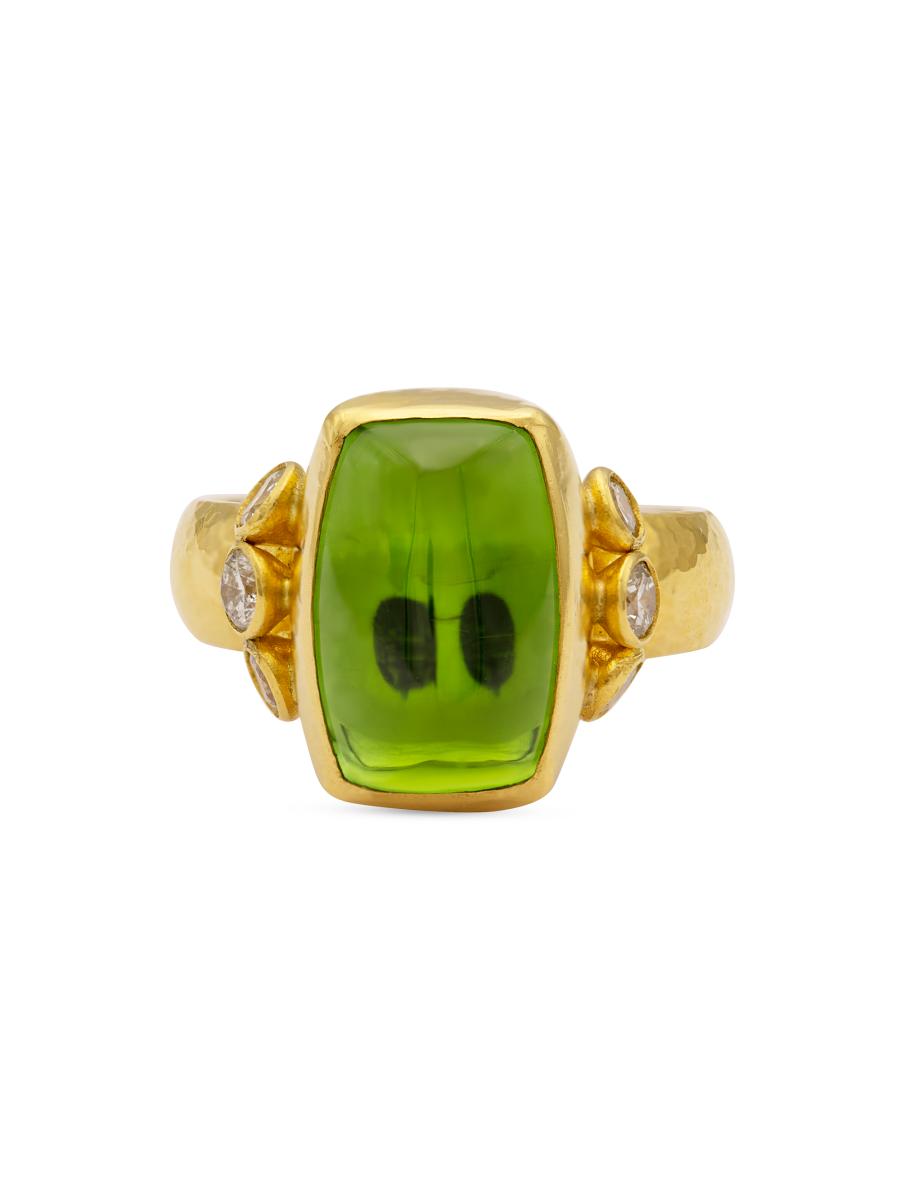 Gurhan Rune 24K Yellow Gold, Tourmaline & 0.66 TCW Diamond Cocktail ...