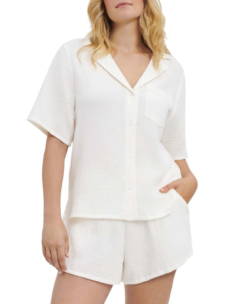 UGG Vivienne Cotton Gauze Shirt | Saks Fifth Avenue