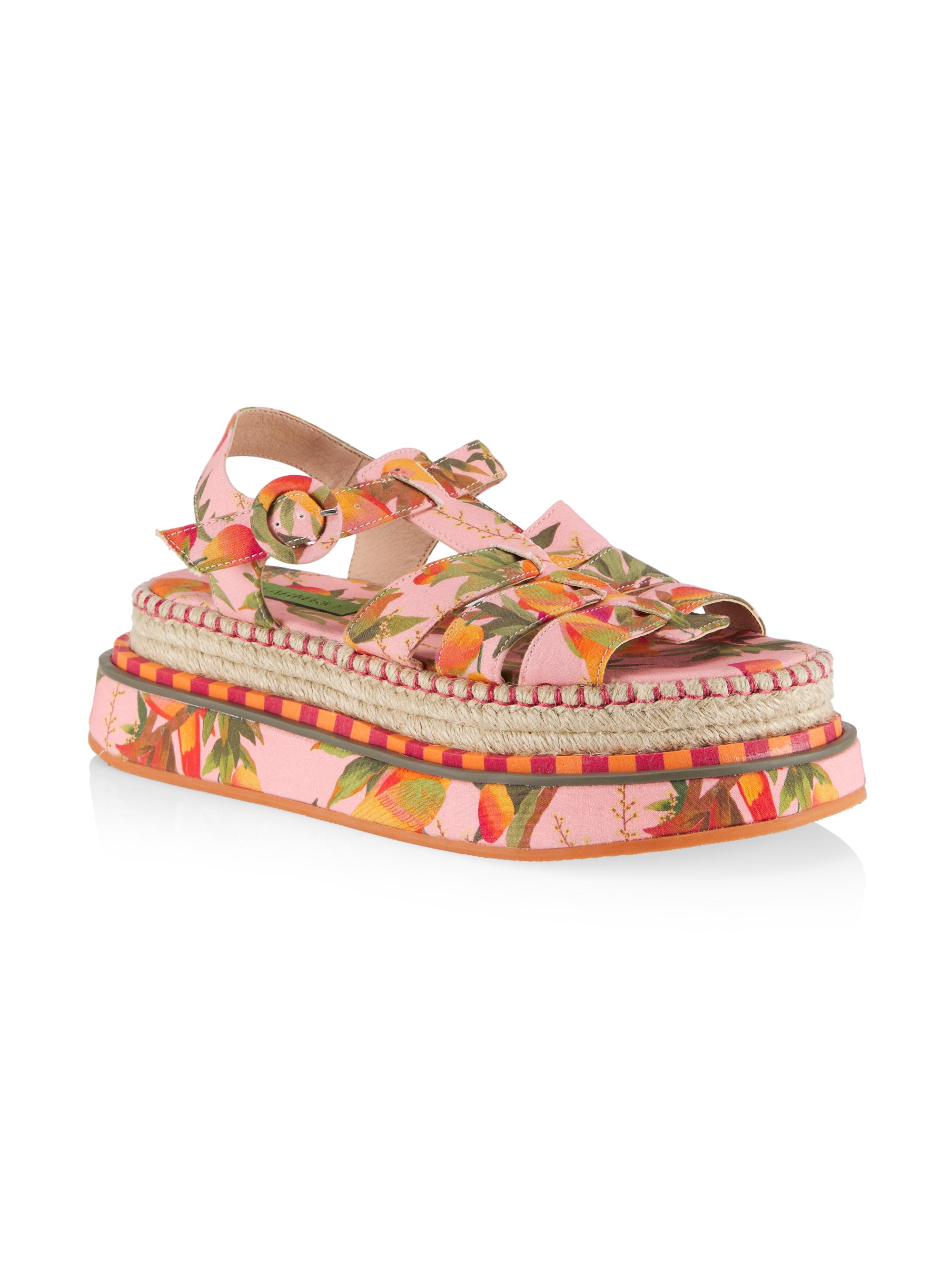 Farm Rio Mango Trees Platform Espadrille Sandals | Saks Fifth Avenue