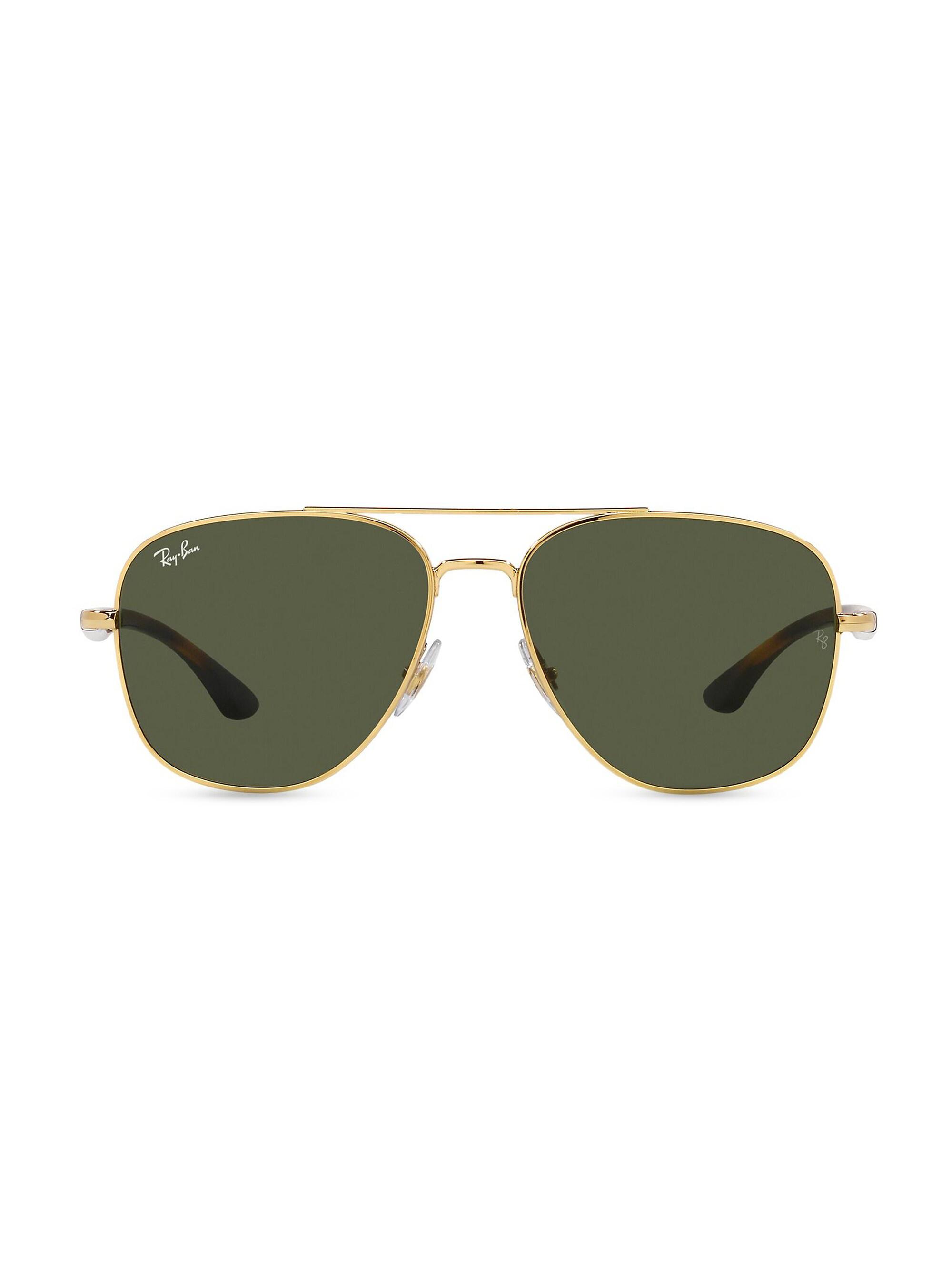 Ray-Ban RB3683 Metal Square Sunglasses | Saks Fifth Avenue