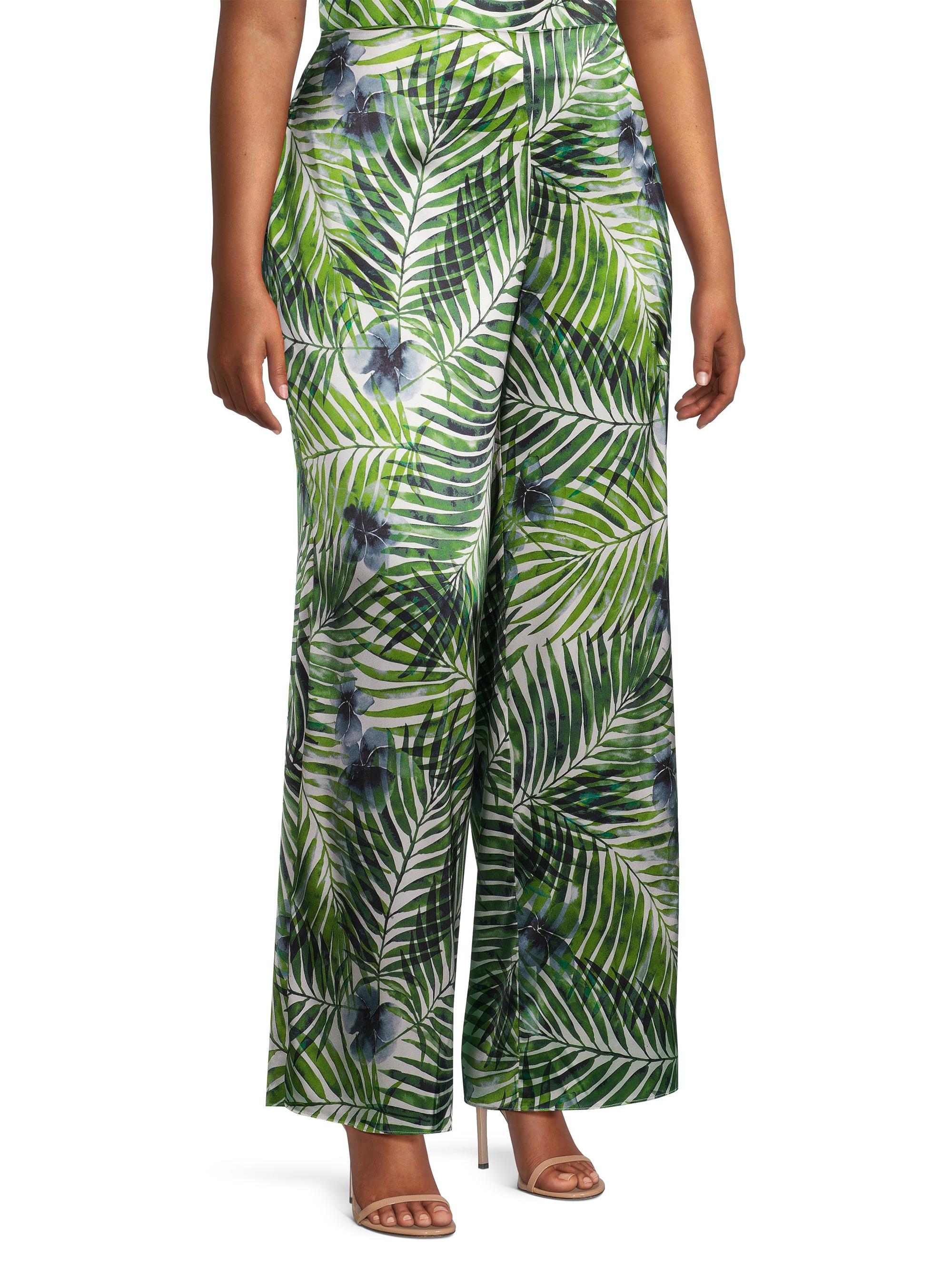 Shop Gabriella Rossetti Sofia Palazzo Tropical-Print Pants | Saks Fifth ...