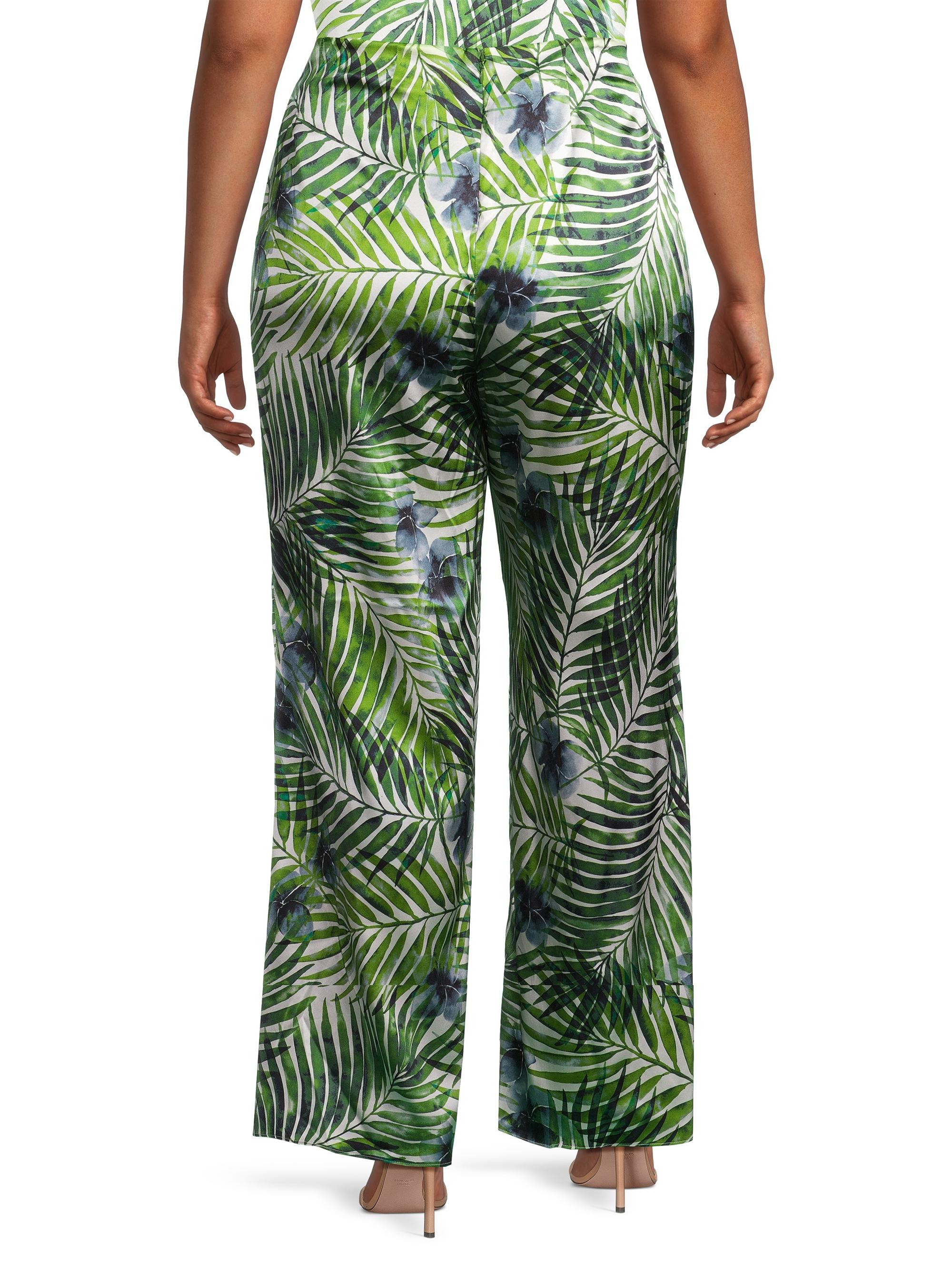 Shop Gabriella Rossetti Sofia Palazzo Tropical-Print Pants | Saks Fifth ...