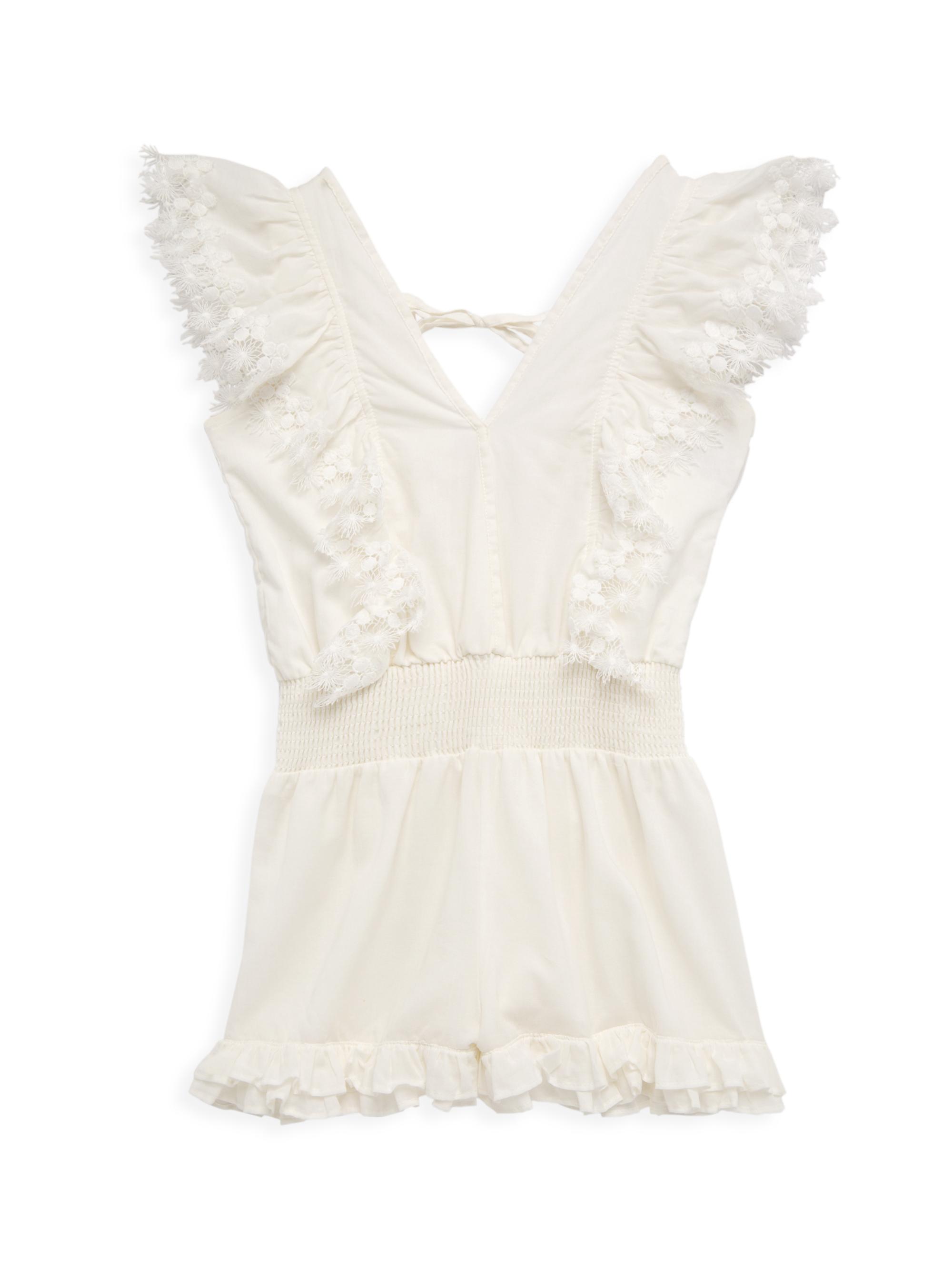 Little Peixoto Little Girl's & Girl's Raja Ruffle-Trim Romper | Saks ...