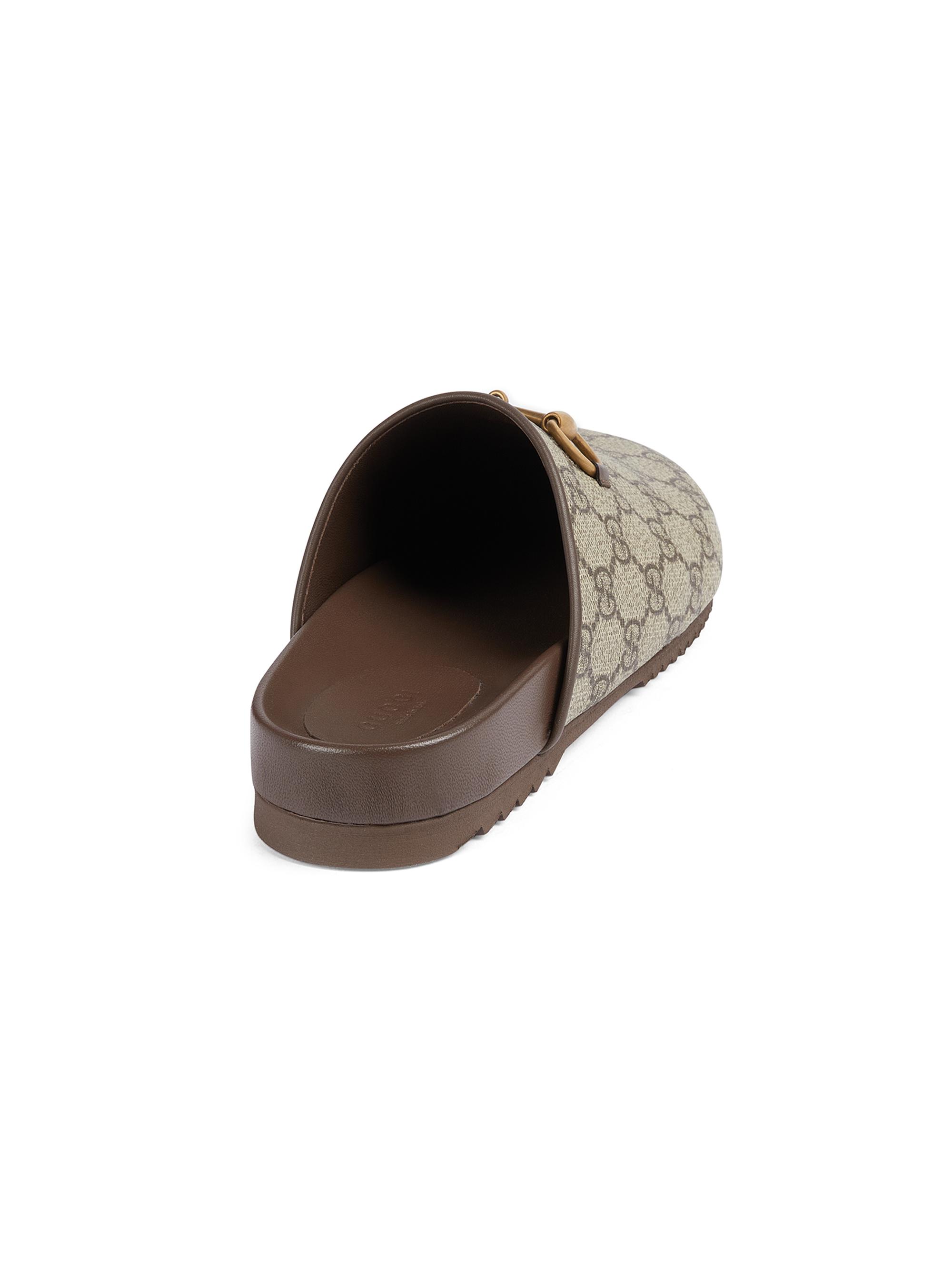 Gucci Sol Monogram Coated Canvas Slides | Saks Fifth Avenue