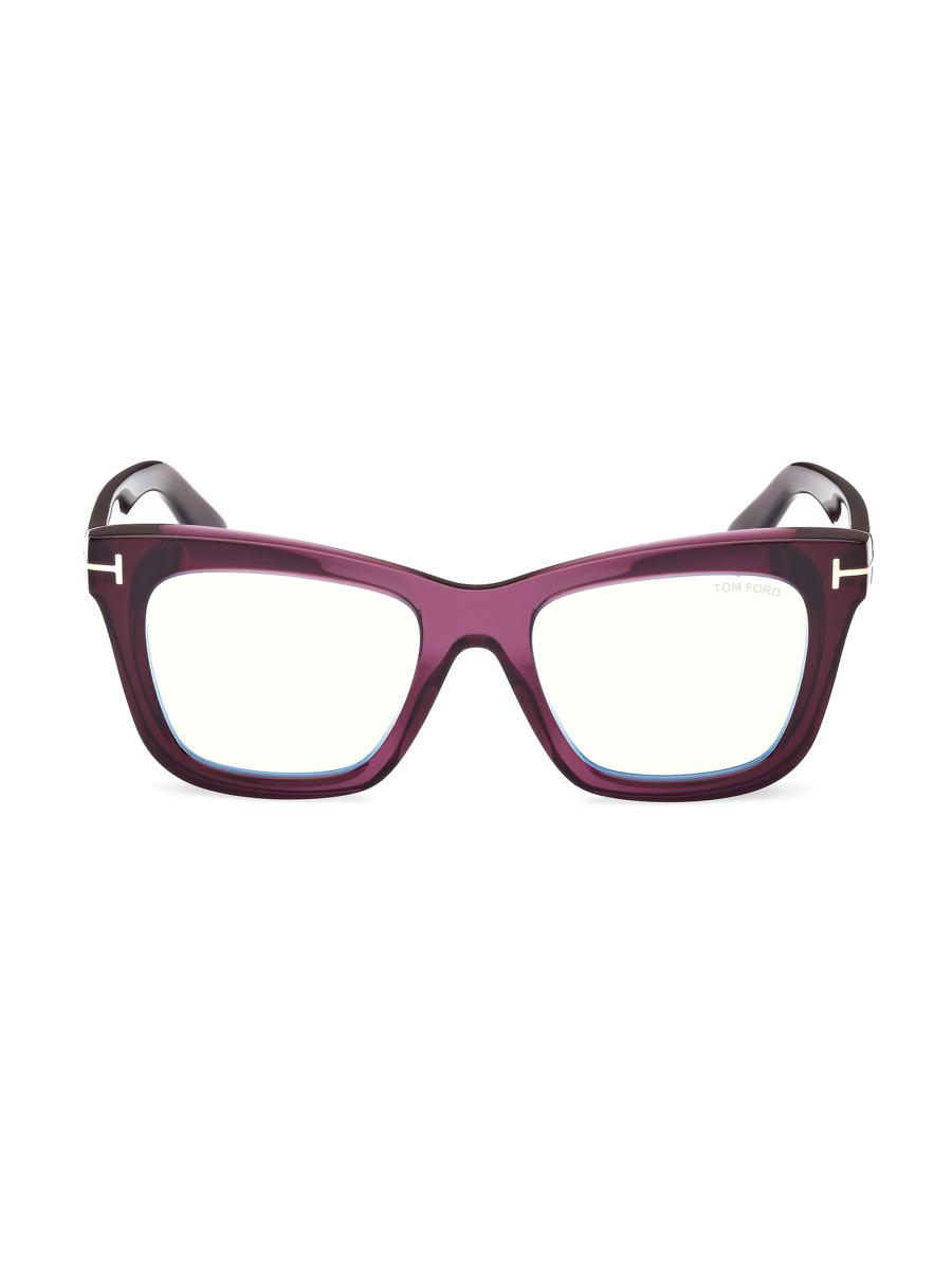 TOM FORD Raven 52MM Blue Block Glasses | Saks Fifth Avenue