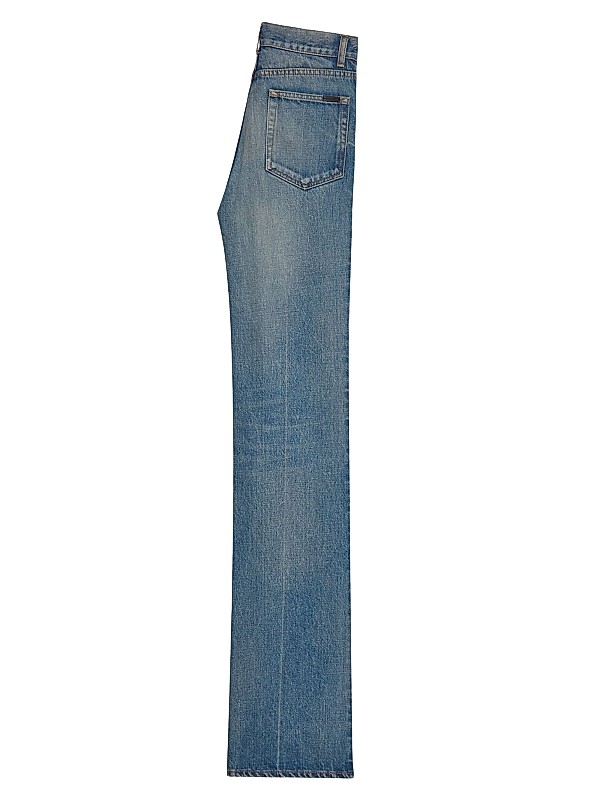 Shop Saint Laurent 70's Jeans in Vintage Denim | Saks Fifth Shop Saint Laurent 70's Jeans in Vintage Denim | Saks Fifth