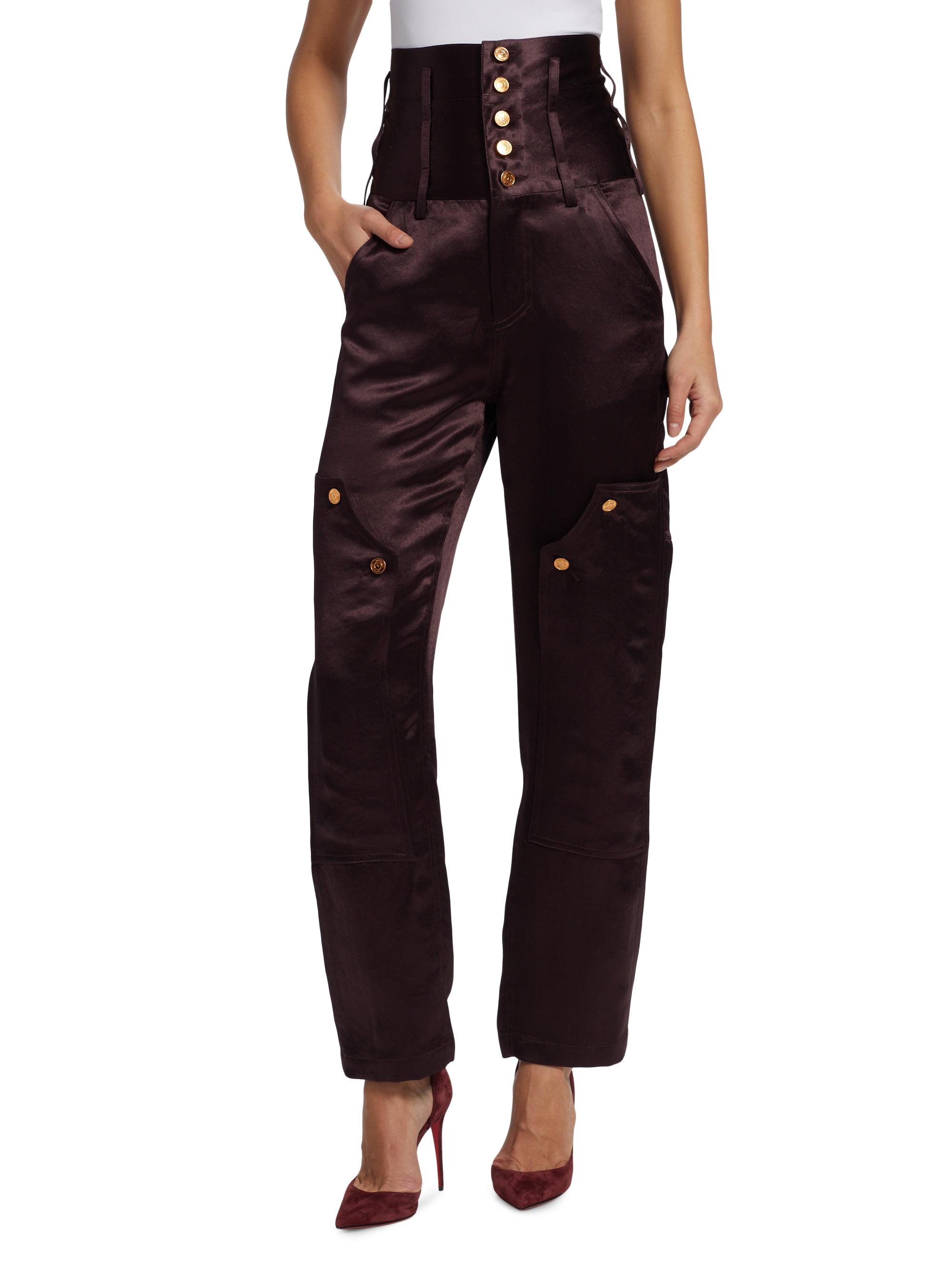 anOnlyChild May High-Waisted Corset Pants | Saks Fifth Avenue