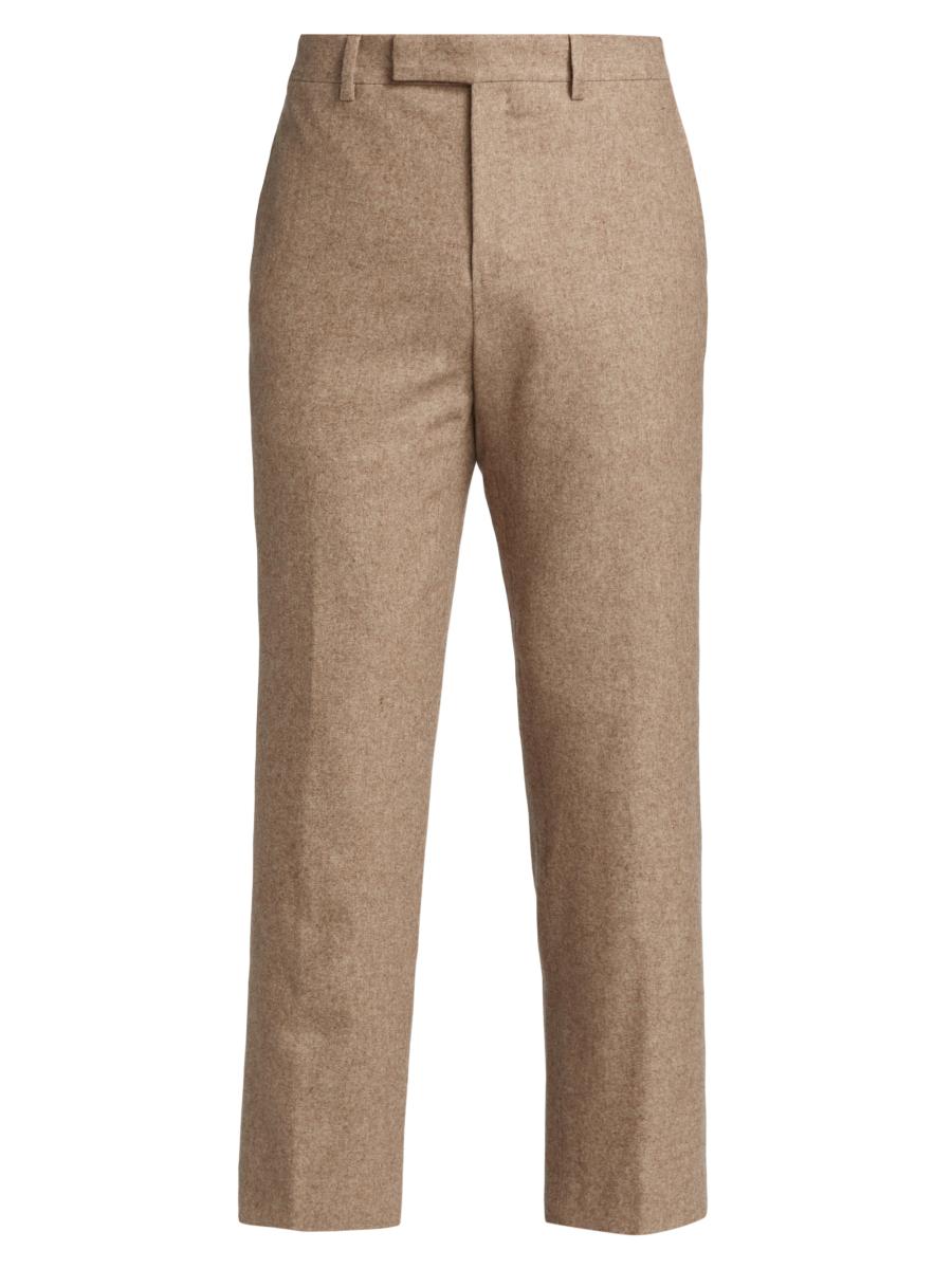 Shop Saks Fifth Avenue COLLECTION Cropped Brushed Trousers | Saks Fifth ...